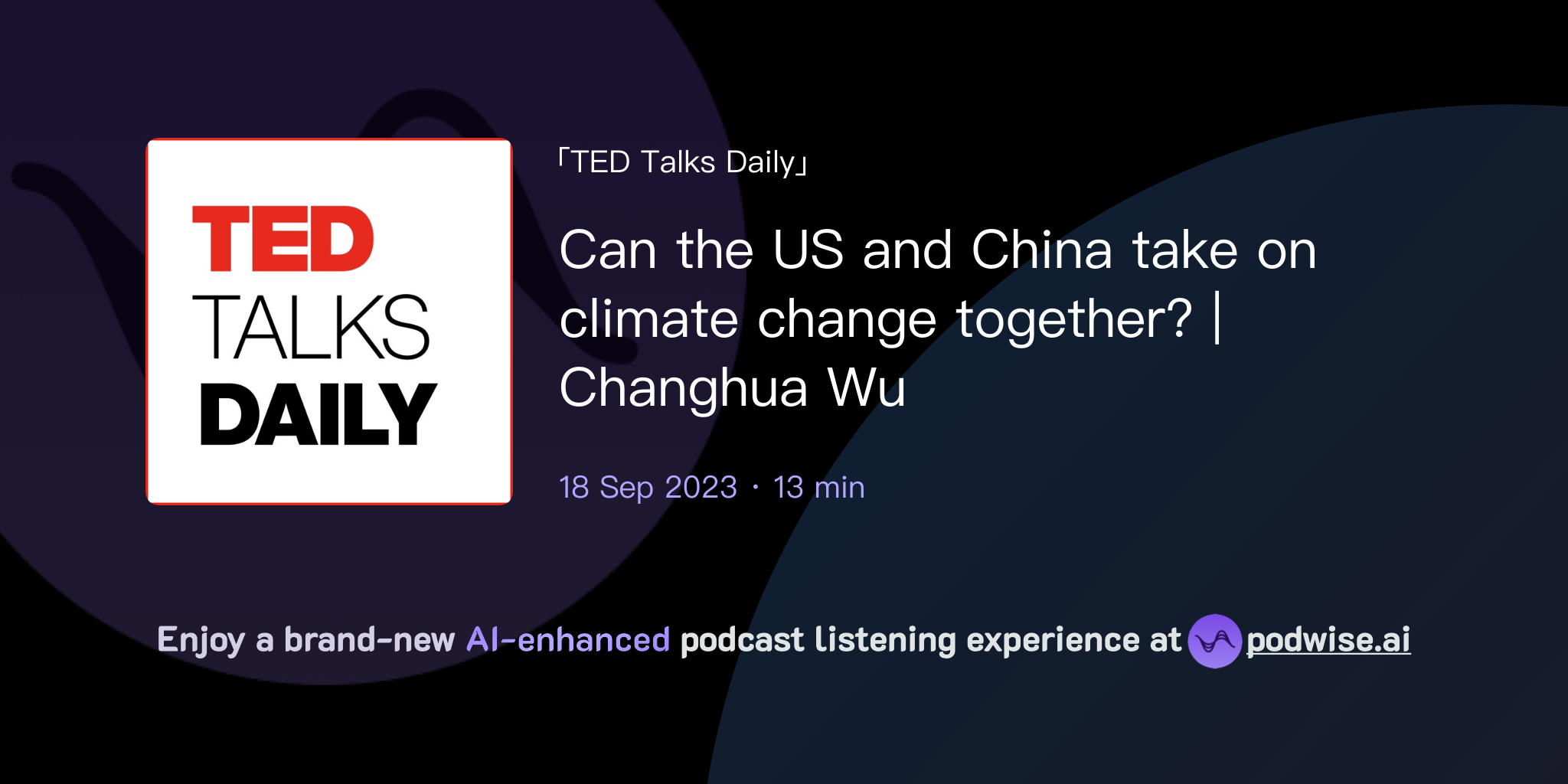 Can the US and China take on climate change together? | Changhua Wu ...