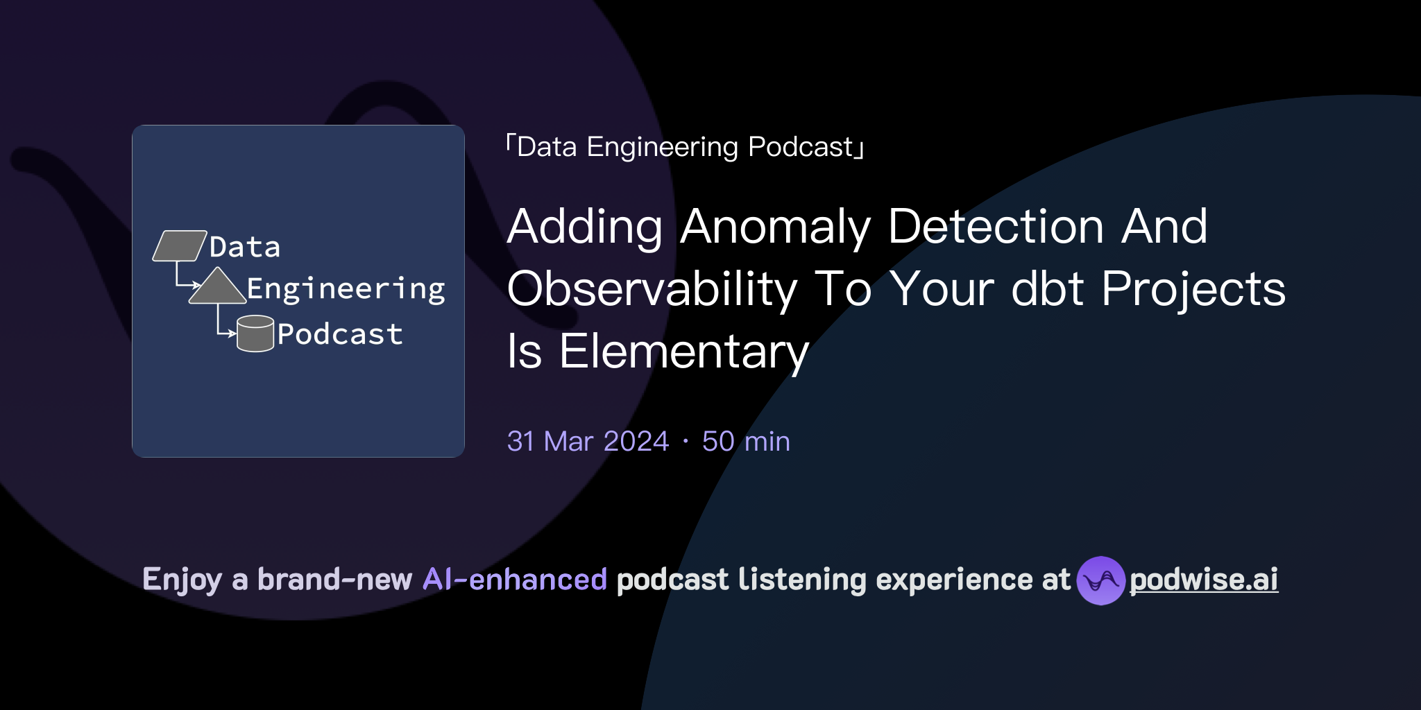 Adding Anomaly Detection And Observability To Your dbt Projects Is Elementary | Data Engineering ...