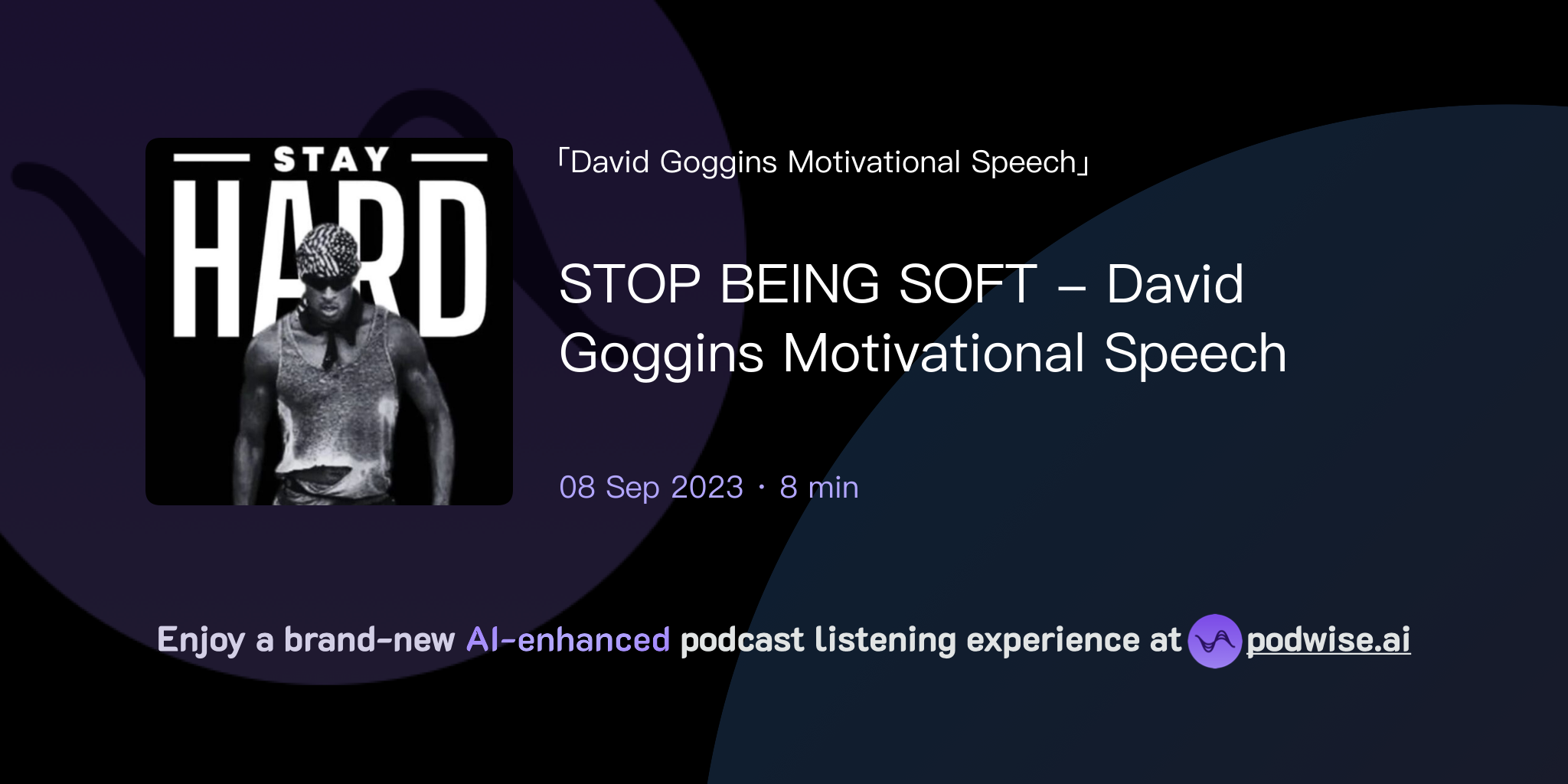STOP BEING SOFT - David Goggins Motivational Speech | David Goggins ...