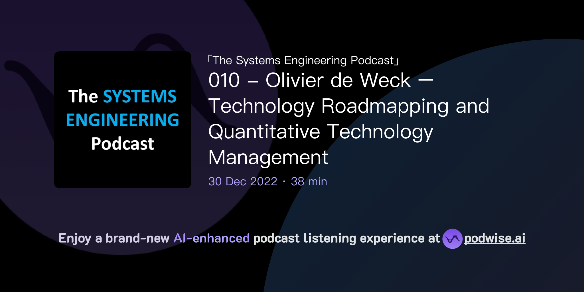 010 - Olivier de Weck – Technology Roadmapping and Quantitative Technology Management | The ...