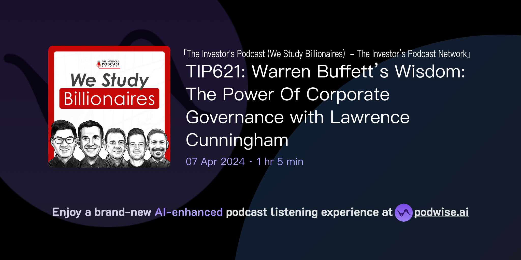TIP621: Warren Buffett’s Wisdom: The Power Of Corporate Governance with ...