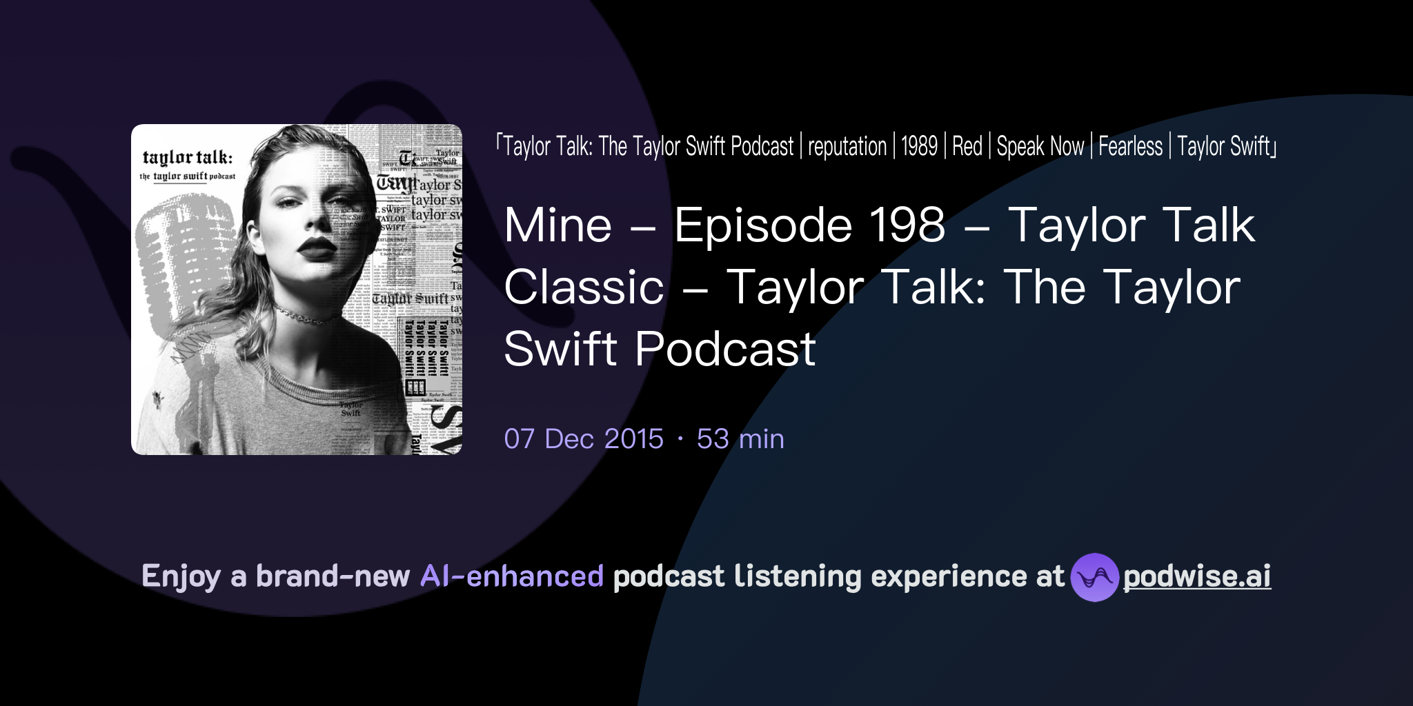 Mine - Episode 198 - Taylor Talk Classic - Taylor Talk: The Taylor ...