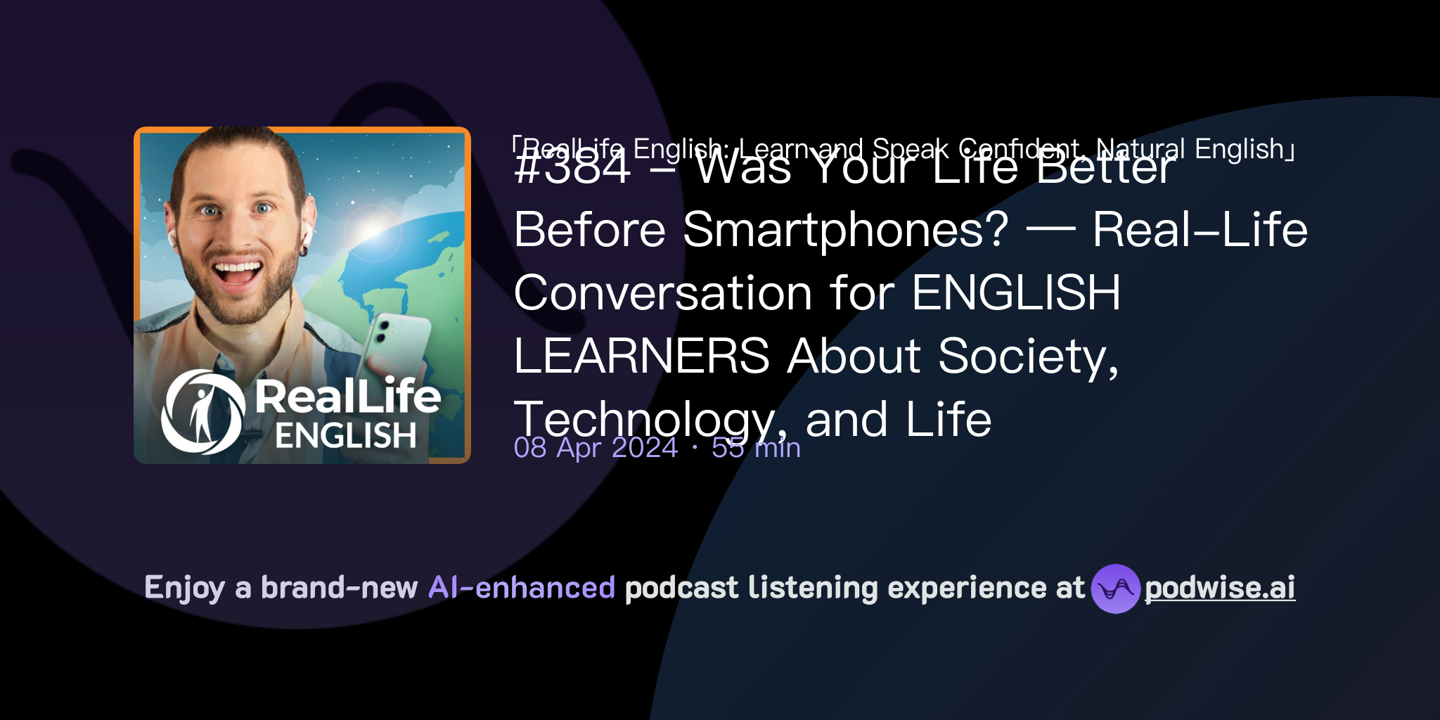 #384 - Was Your Life Better Before Smartphones? — Real-Life ...