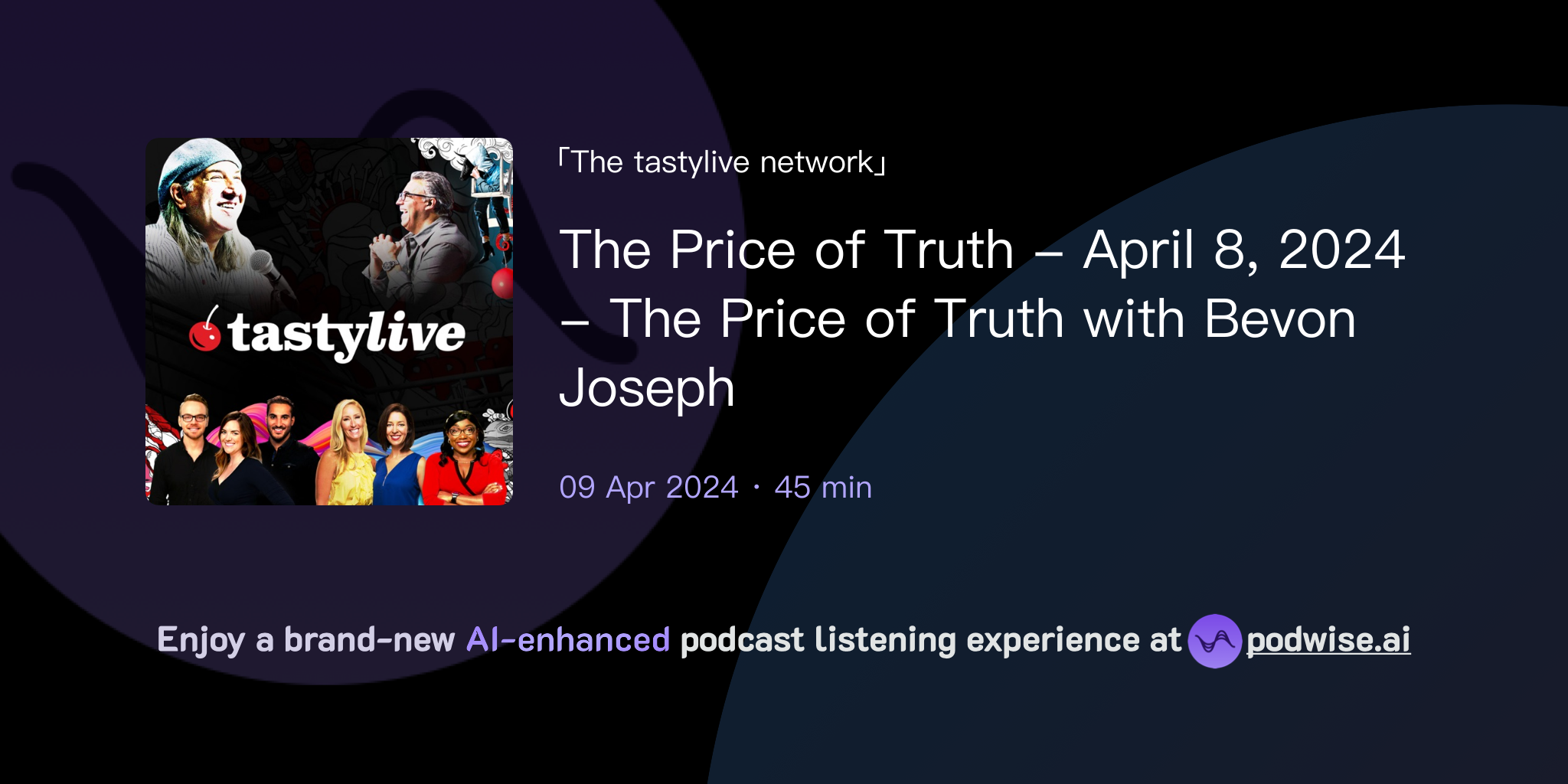 The Price of Truth - April 8, 2024 - The Price of Truth with Bevon ...