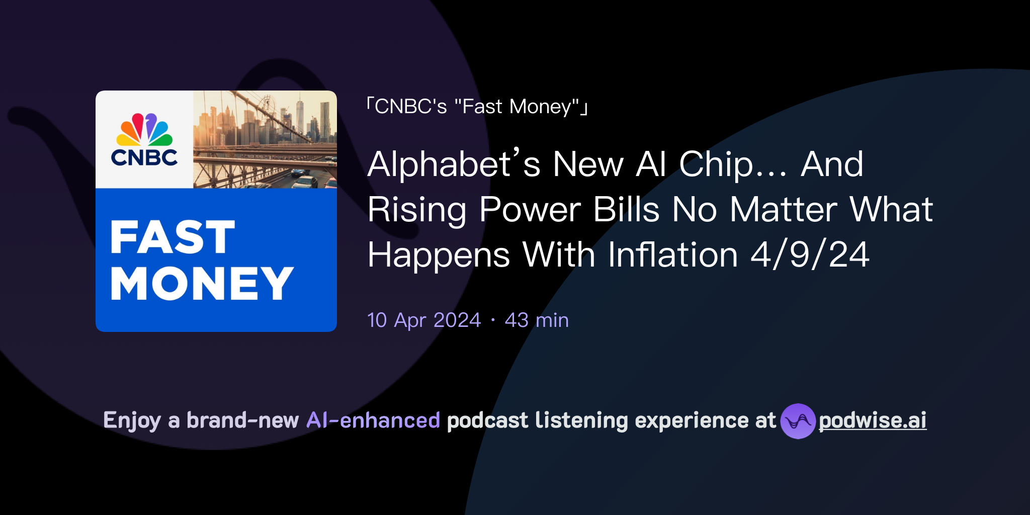 Alphabet’s New AI Chip… And Rising Power Bills No Matter What Happens With Inflation 4/9/24 ...