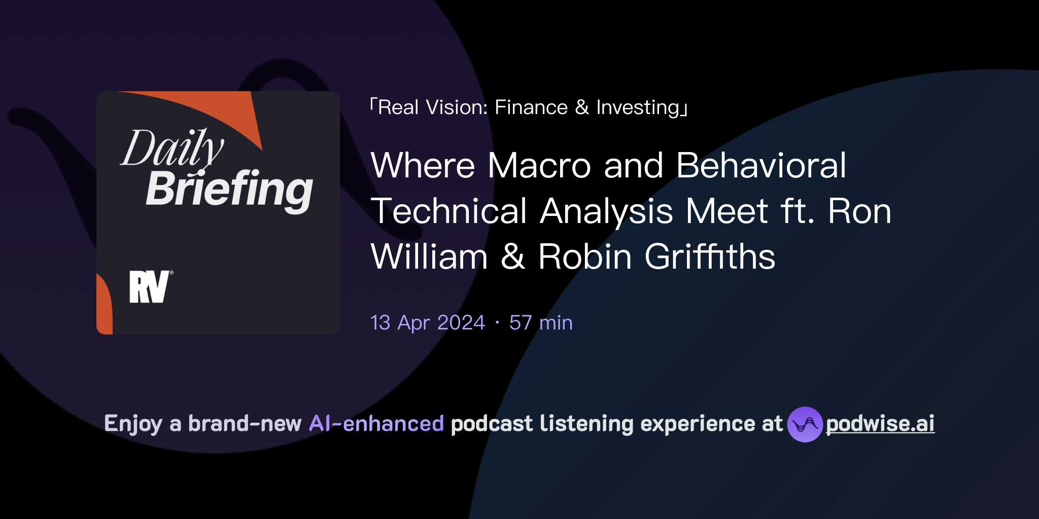Where Macro and Behavioral Technical Analysis Meet ft. Ron William ...