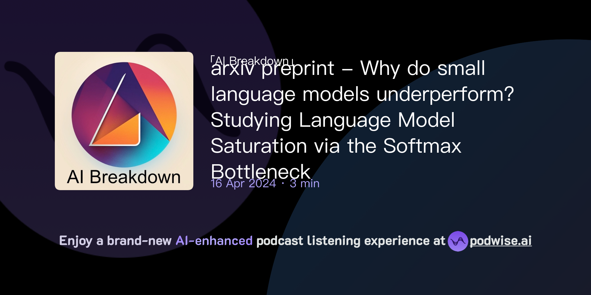 arxiv preprint - Why do small language models underperform? Studying Language Model Saturation ...