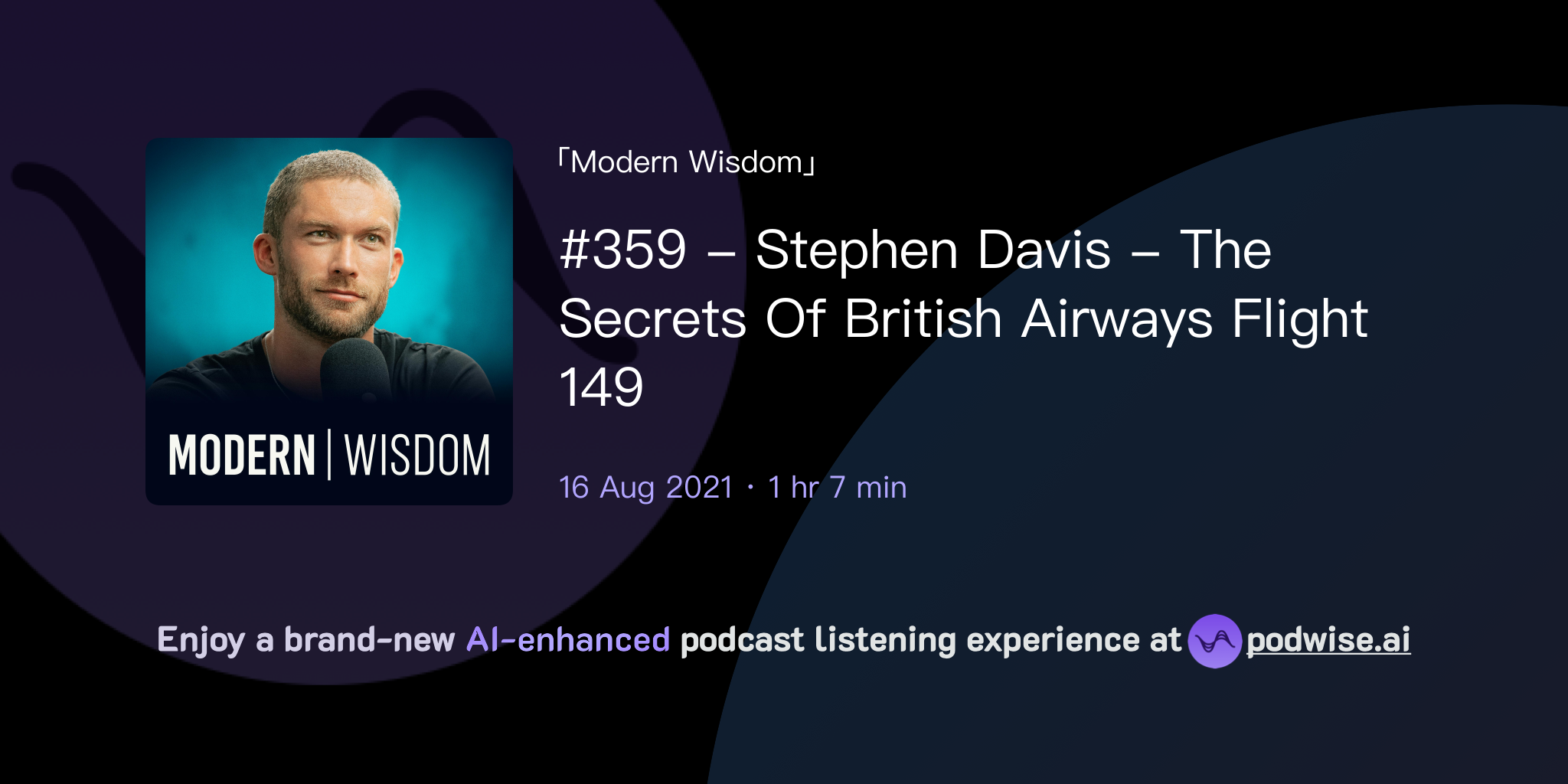 #359 - Stephen Davis - The Secrets Of British Airways Flight 149 ...