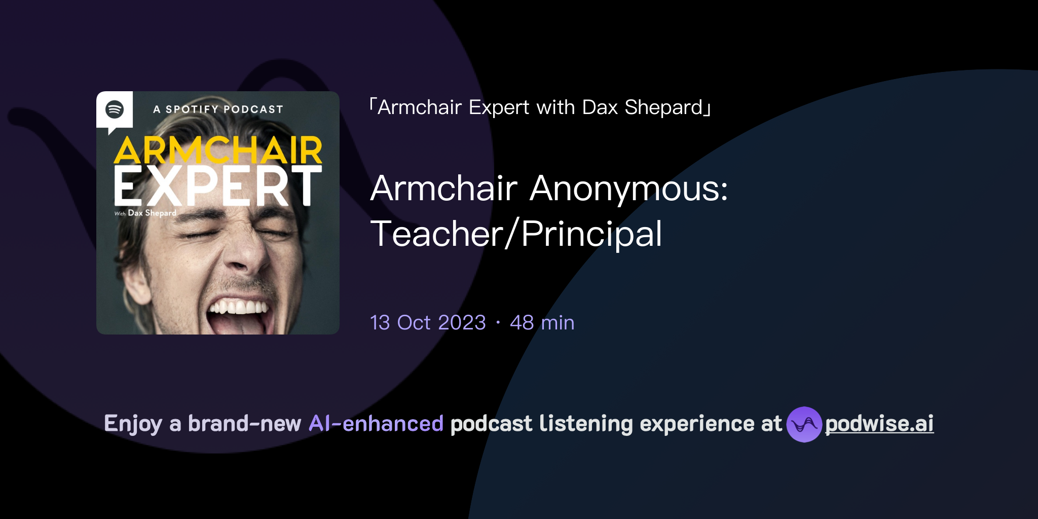 Armchair Anonymous: Teacher/Principal | Armchair Expert with Dax ...