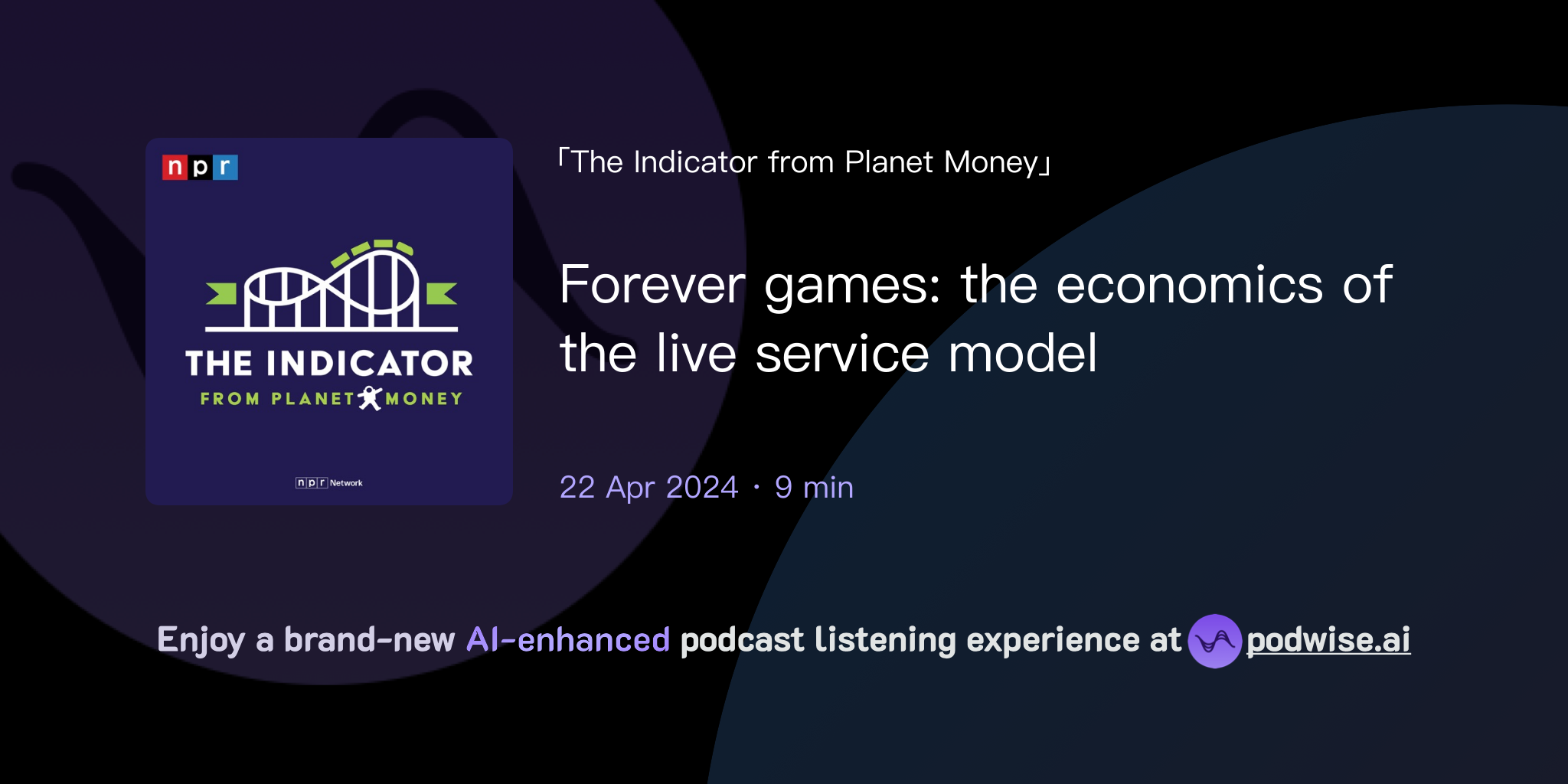 Forever games: the economics of the live service model | The Indicator ...