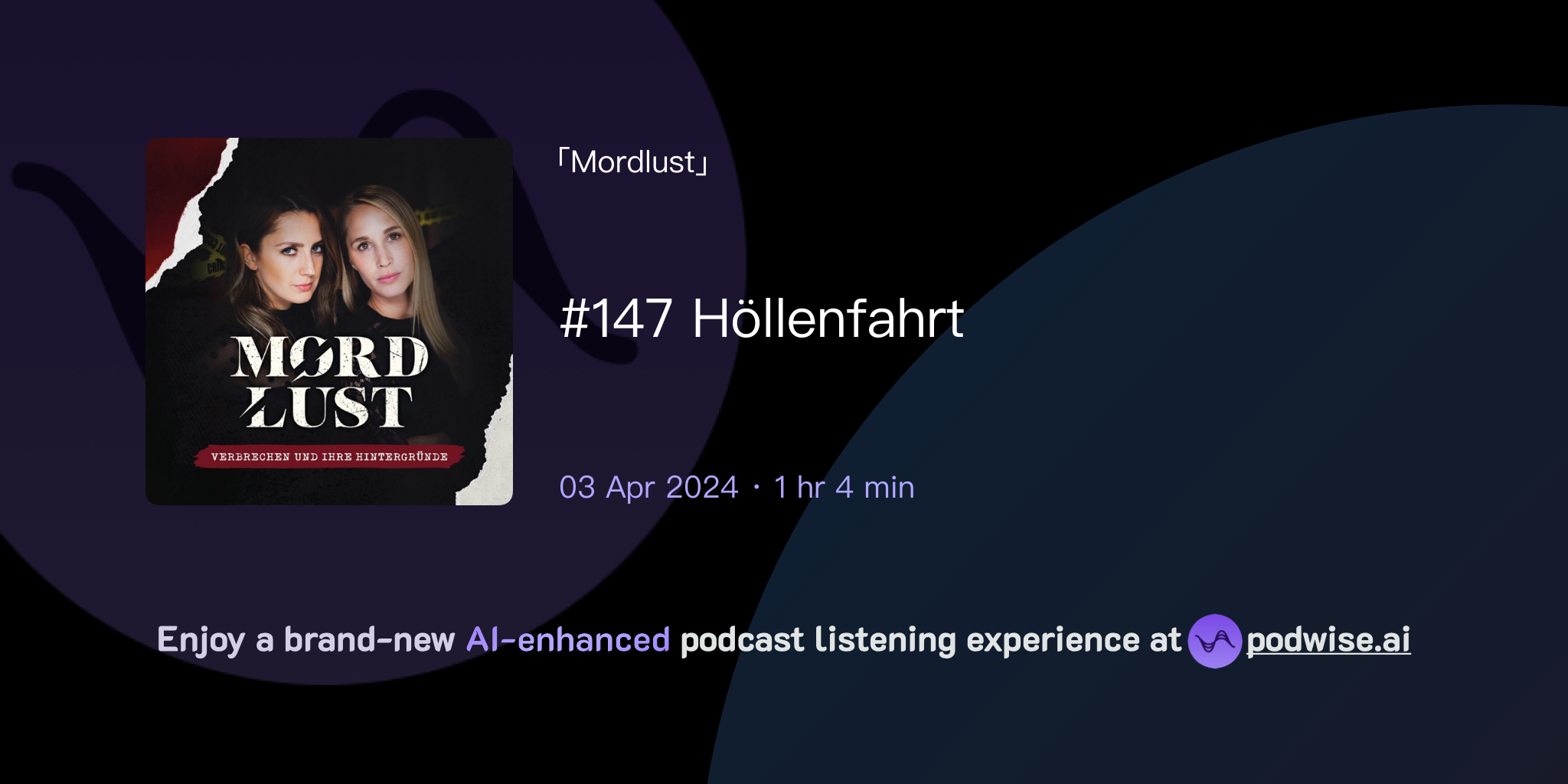 #147 Höllenfahrt | Mordlust | Podwise