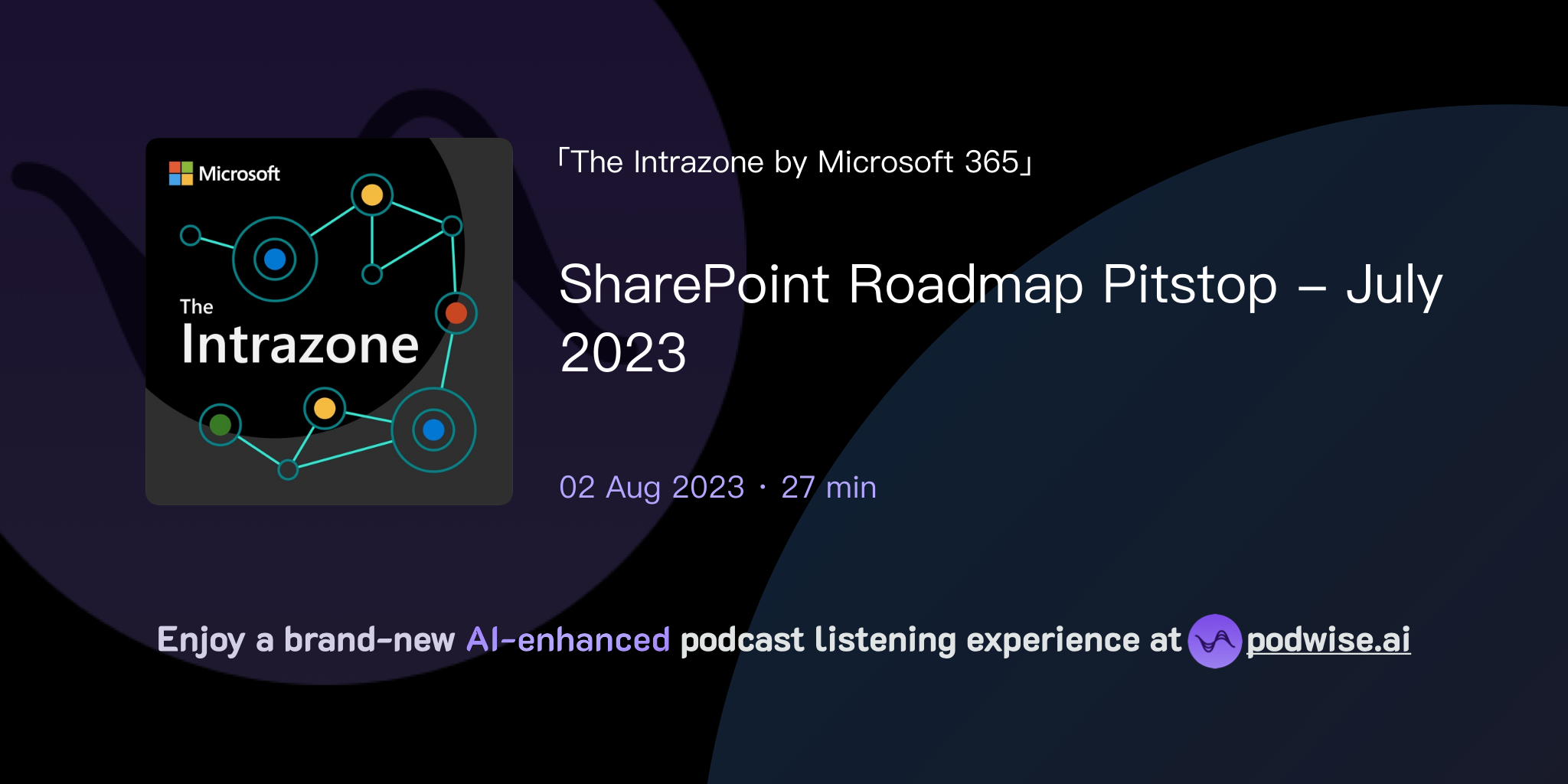 SharePoint Roadmap Pitstop - July 2023 | The Intrazone by Microsoft 365 ...