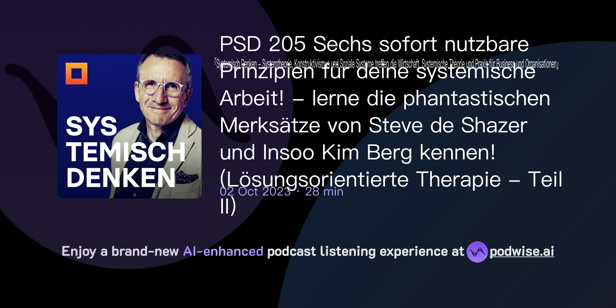 PSD 205 Sechs sofort nutzbare Prinzipien für deine systemische Arbeit ...
