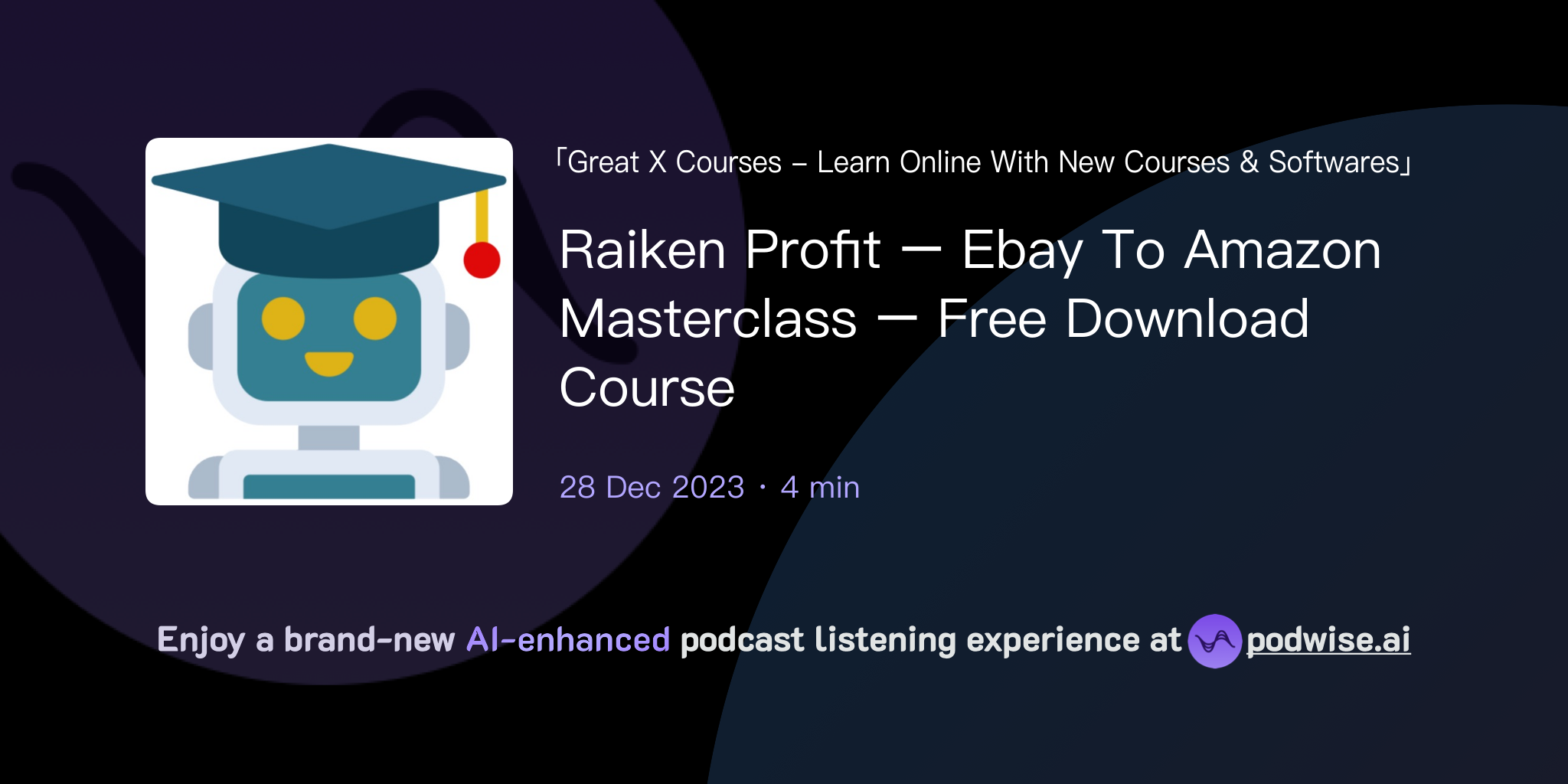 Raiken Profit – Ebay To Amazon Masterclass – Free Download Course | Great X Courses - Learn ...