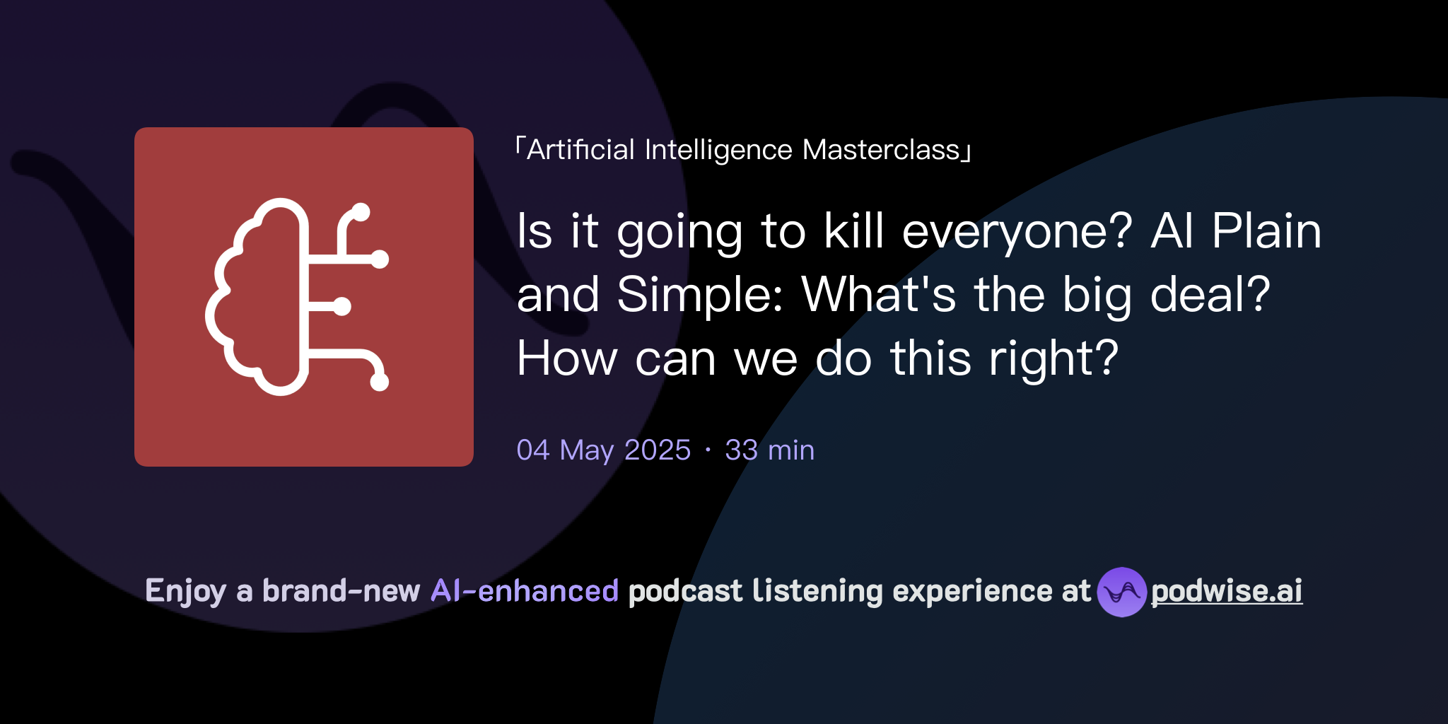 Is it going to kill everyone? AI Plain and Simple: What's the big deal ...