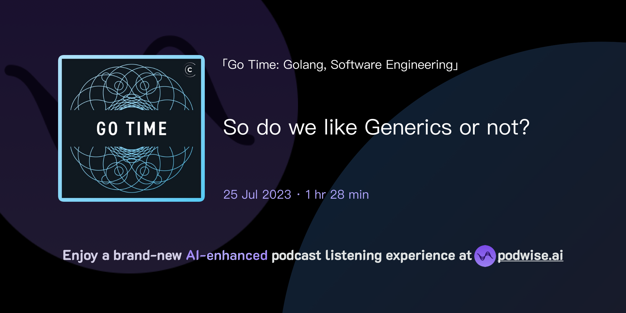 So do we like Generics or not? | Go Time: Golang, Software Engineering ...