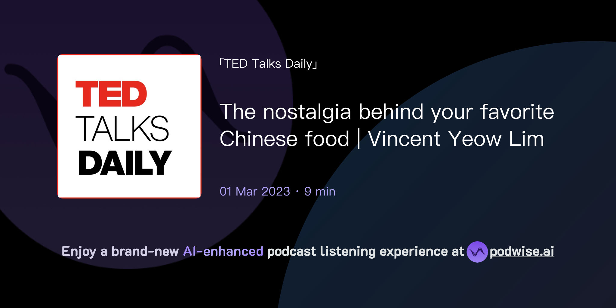 The nostalgia behind your favorite Chinese food | Vincent Yeow Lim ...