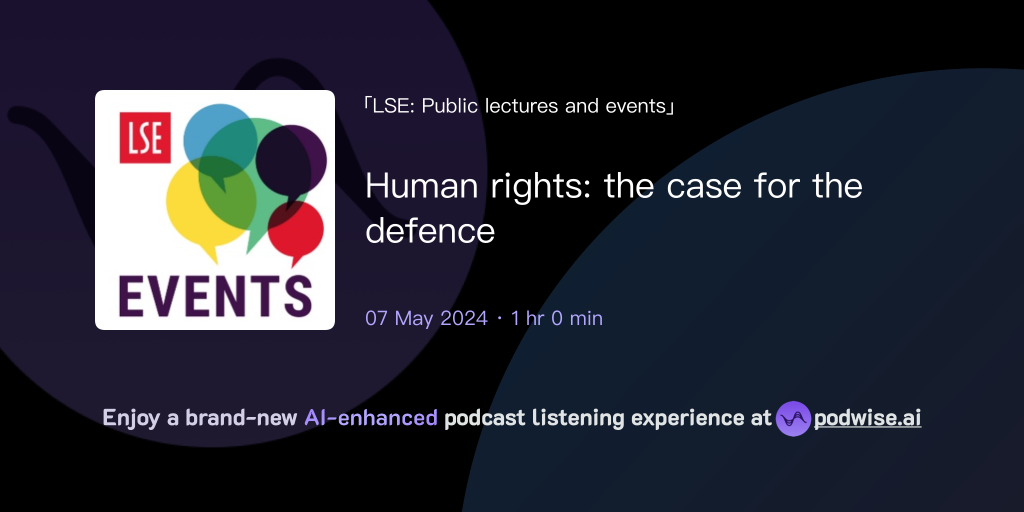 Human rights: the case for the defence | LSE: Public lectures and ...