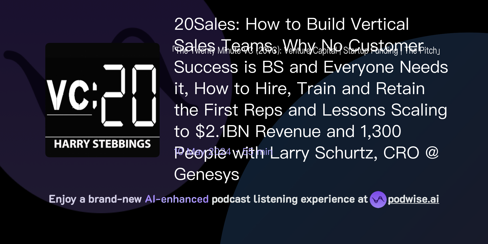 20Sales: How to Build Vertical Sales Teams, Why No Customer Success is ...