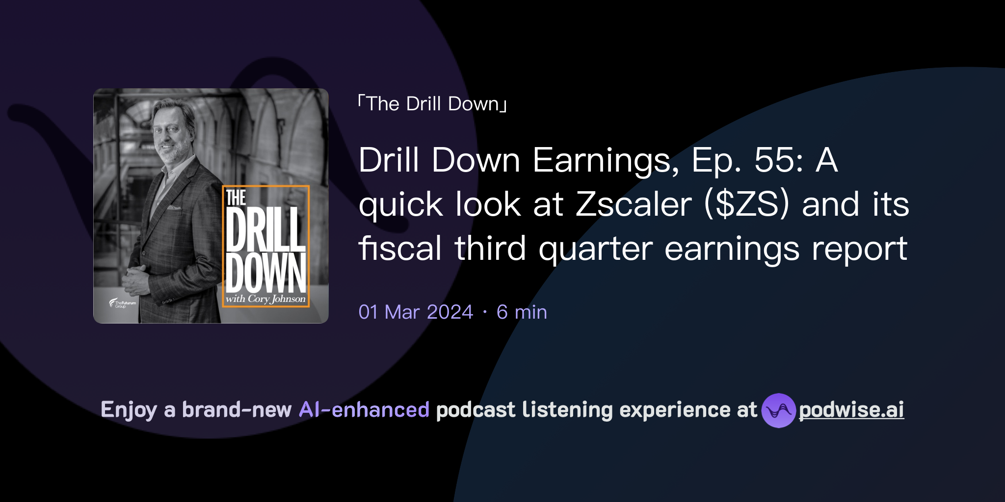 Drill Down Earnings, Ep. 55: A quick look at Zscaler ($ZS) and its fiscal third quarter earnings ...