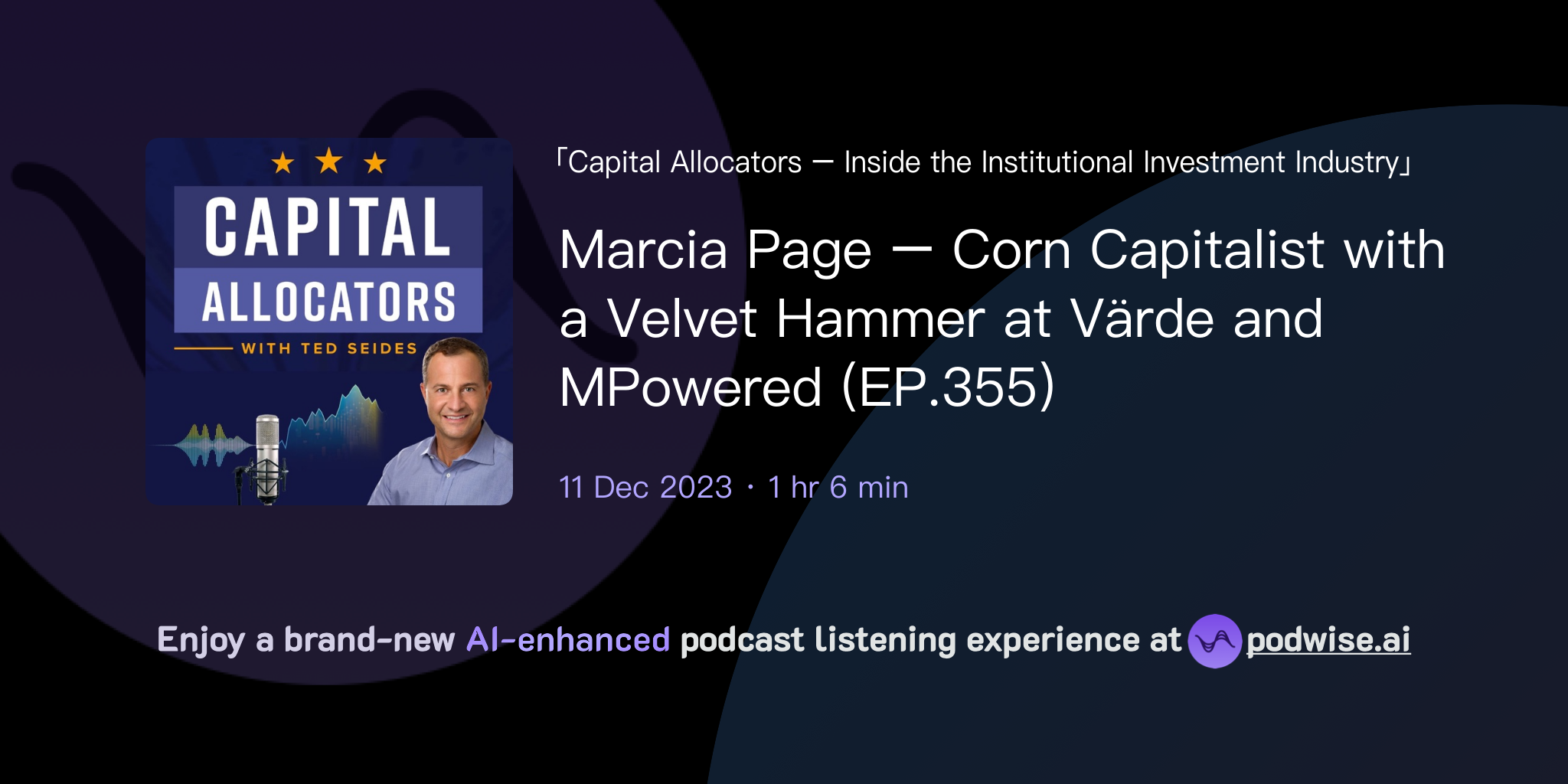 Marcia Page – Corn Capitalist with a Velvet Hammer at Värde and ...