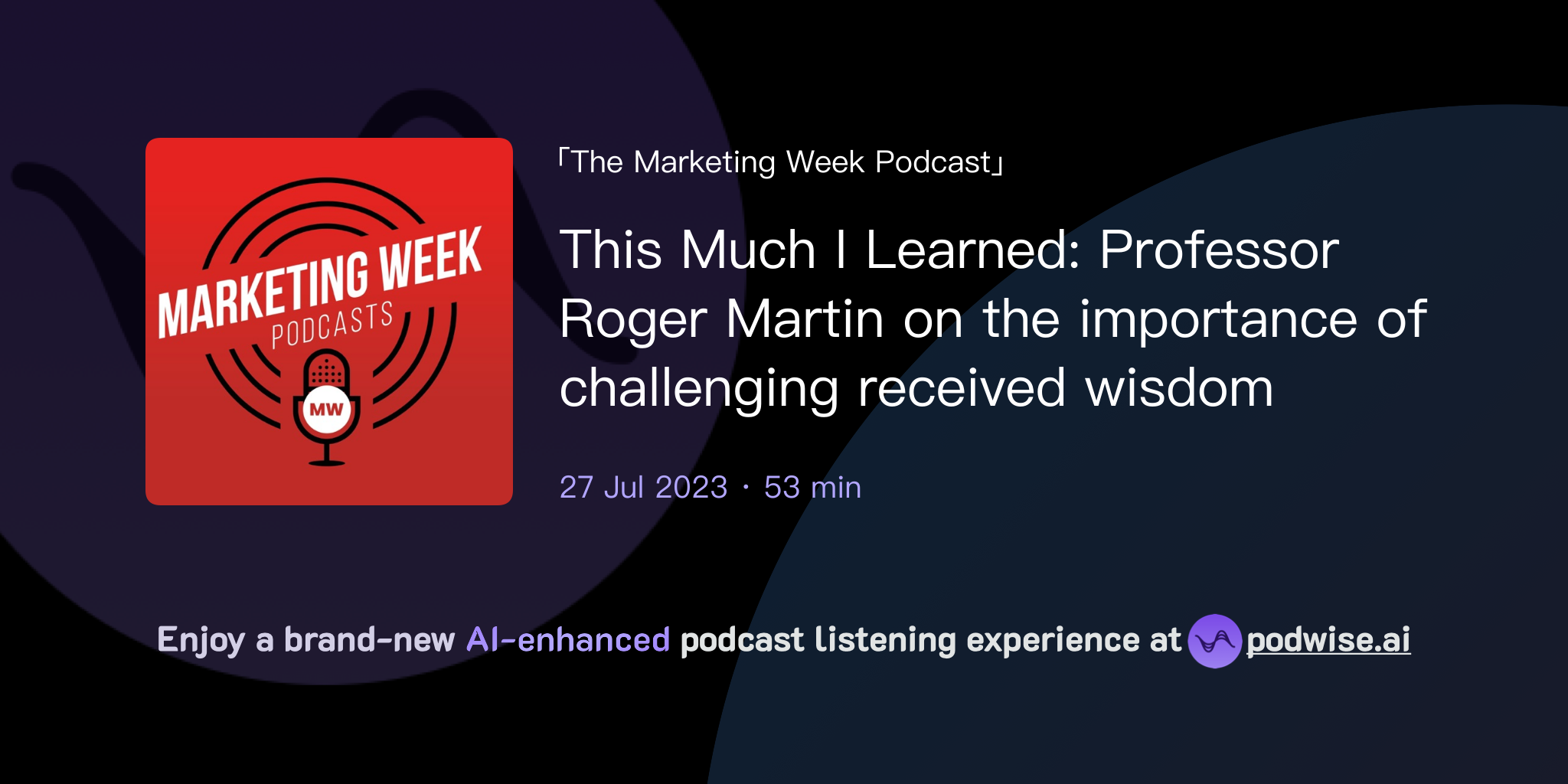 This Much I Learned: Professor Roger Martin on the importance of ...