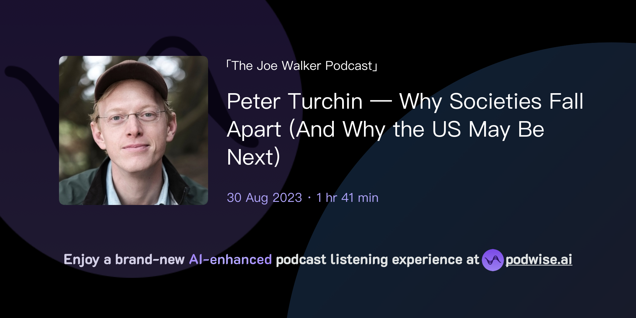 Peter Turchin — Why Societies Fall Apart (And Why the US May Be Next ...