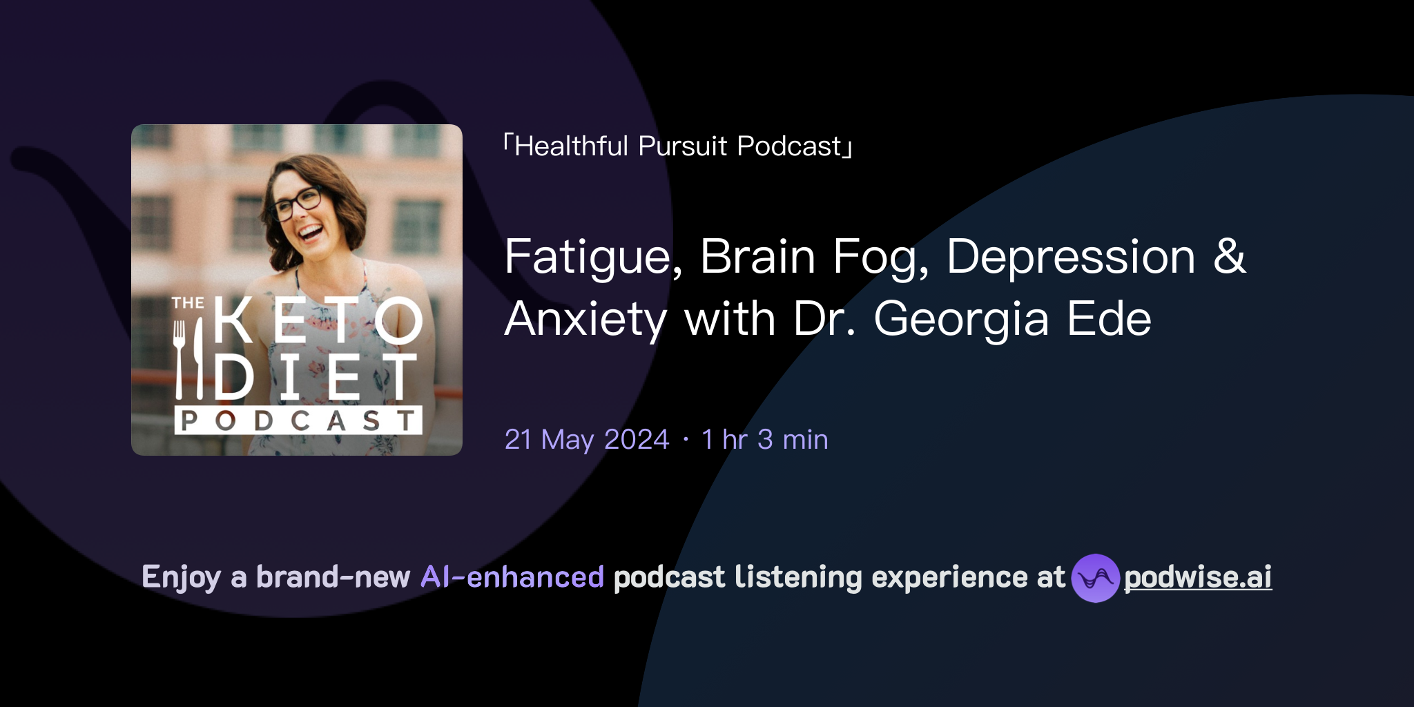Fatigue, Brain Fog, Depression & Anxiety with Dr. Georgia Ede ...