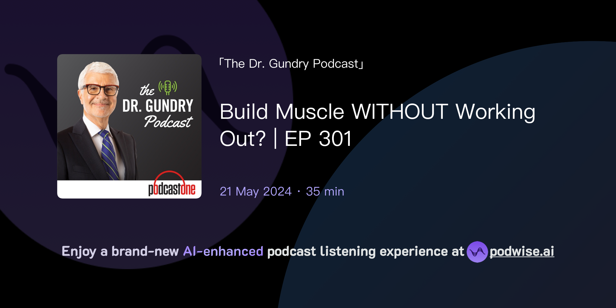 Build Muscle WITHOUT Working Out? | EP 301 | The Dr. Gundry Podcast ...