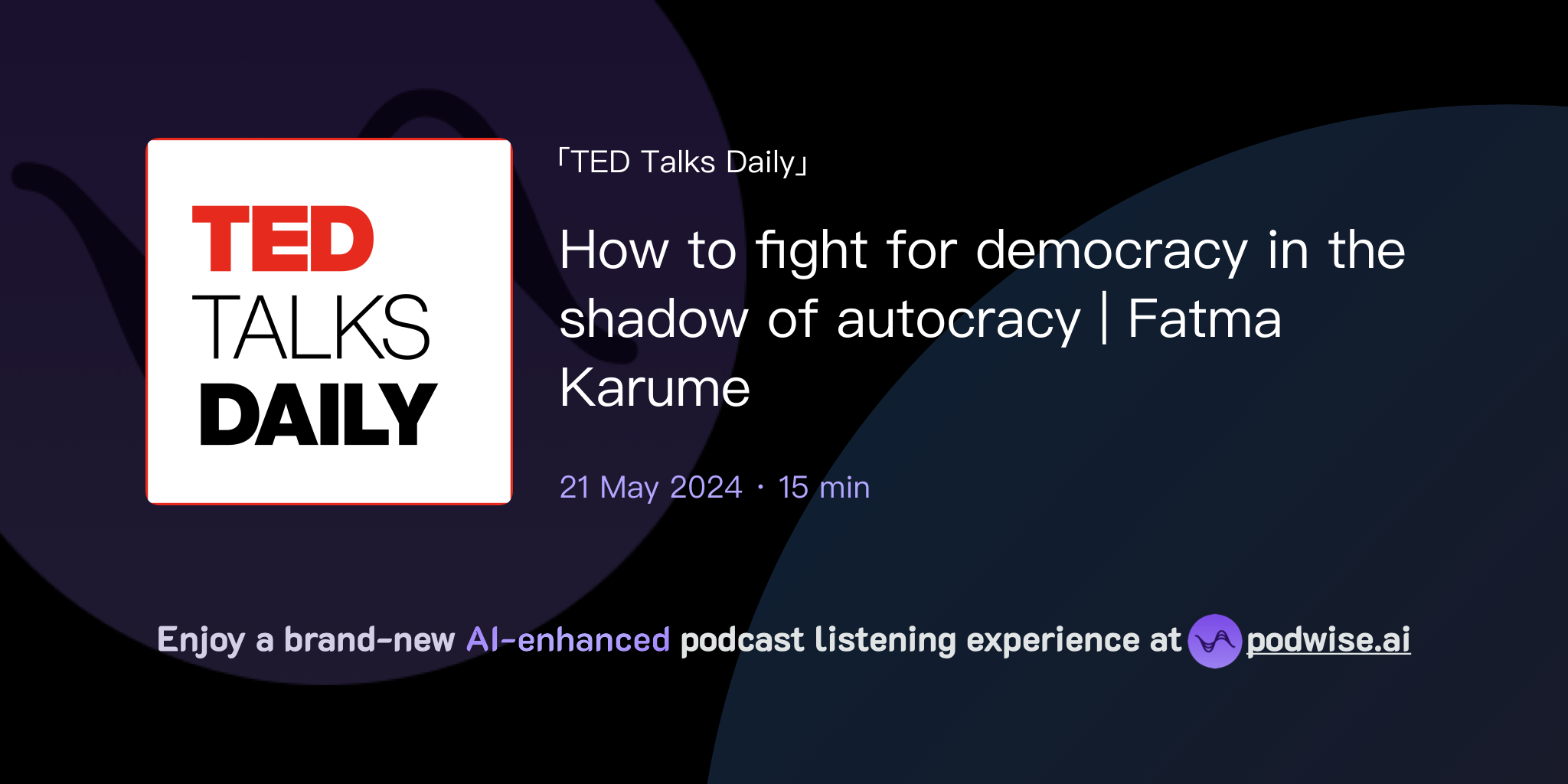 How to fight for democracy in the shadow of autocracy | Fatma Karume ...