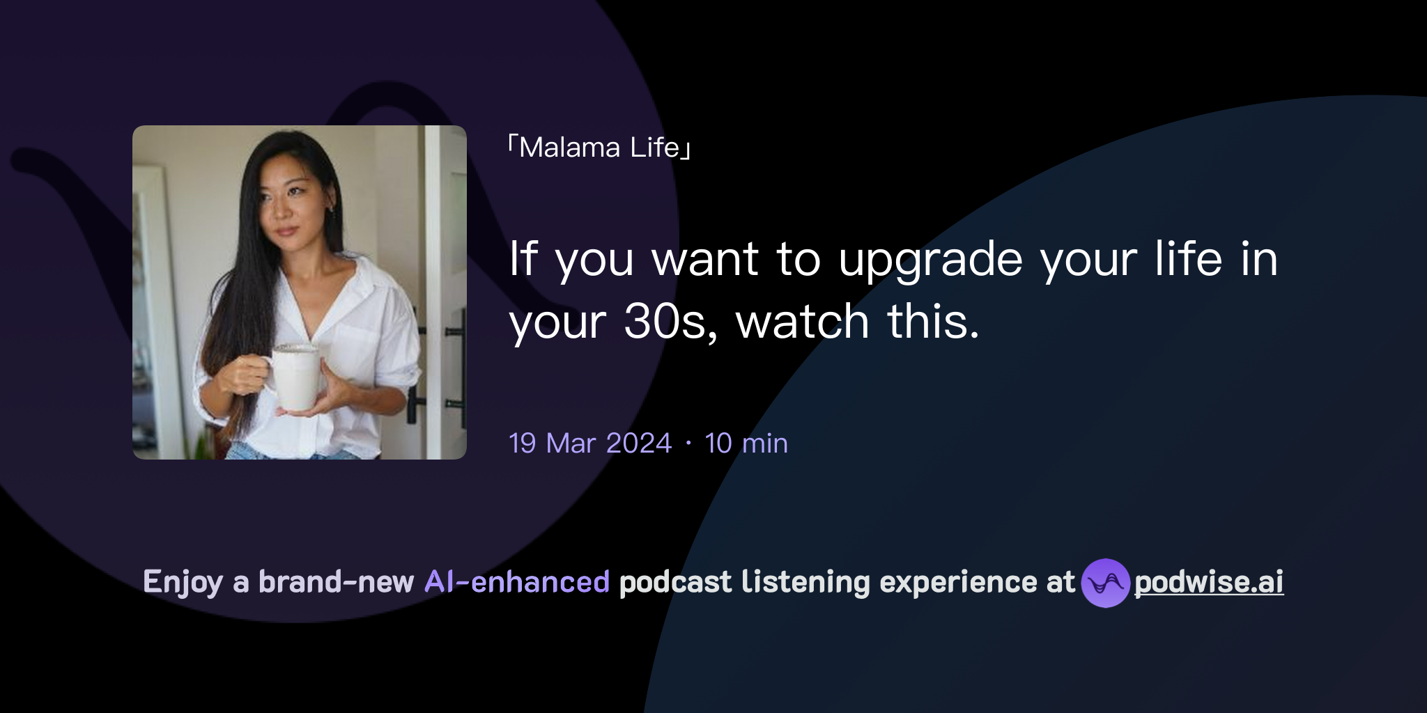 If you want to upgrade your life in your 30s, watch this. | Malama Life ...