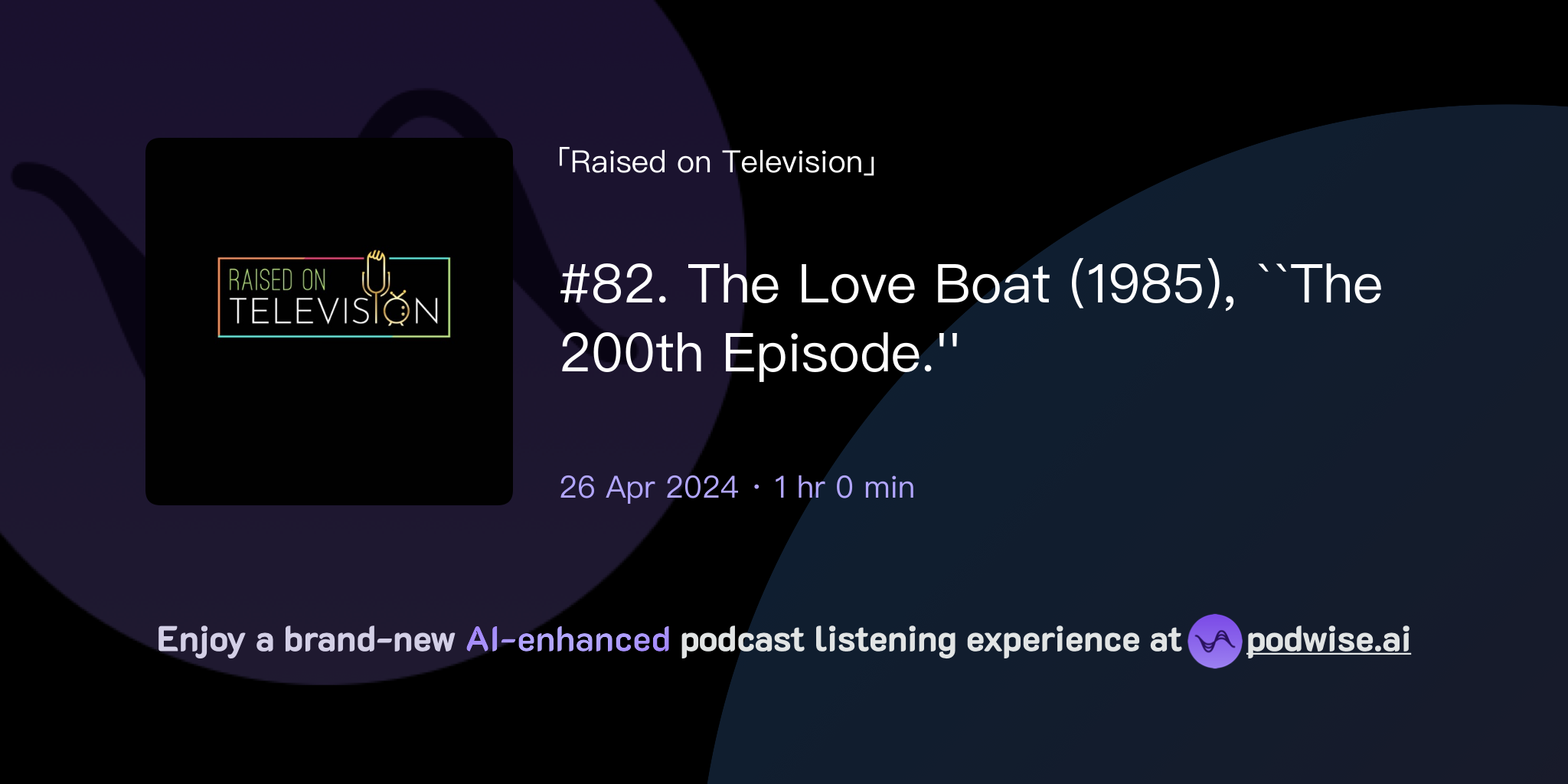 #82. The Love Boat (1985), ``The 200th Episode.'' | Raised on ...