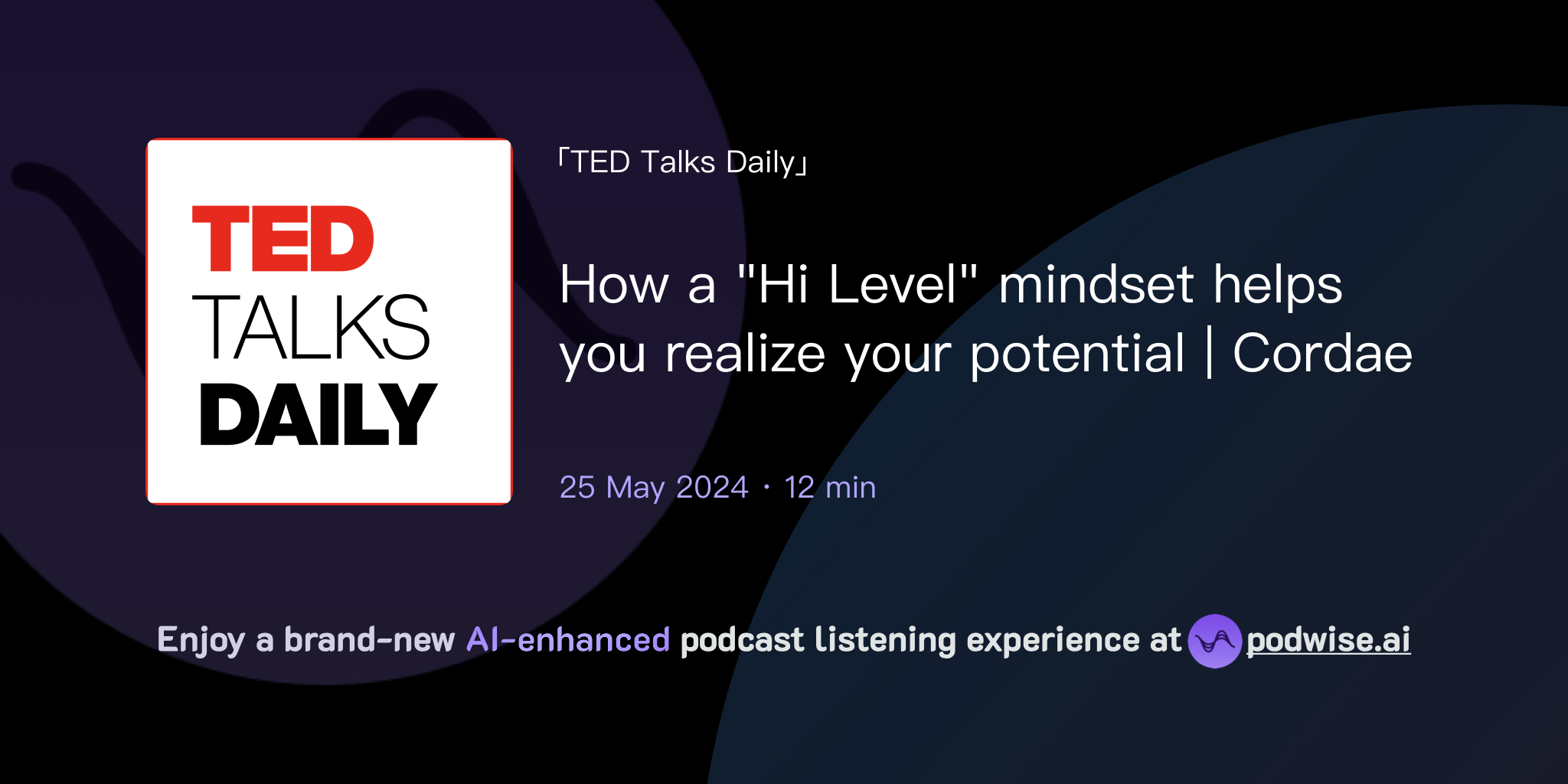 How a "Hi Level" mindset helps you realize your potential | Cordae ...