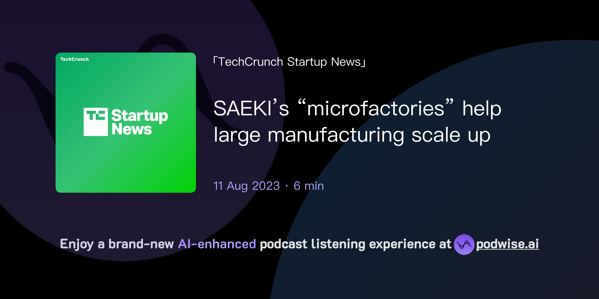 SAEKI’s “microfactories” help large manufacturing scale up | TechCrunch ...