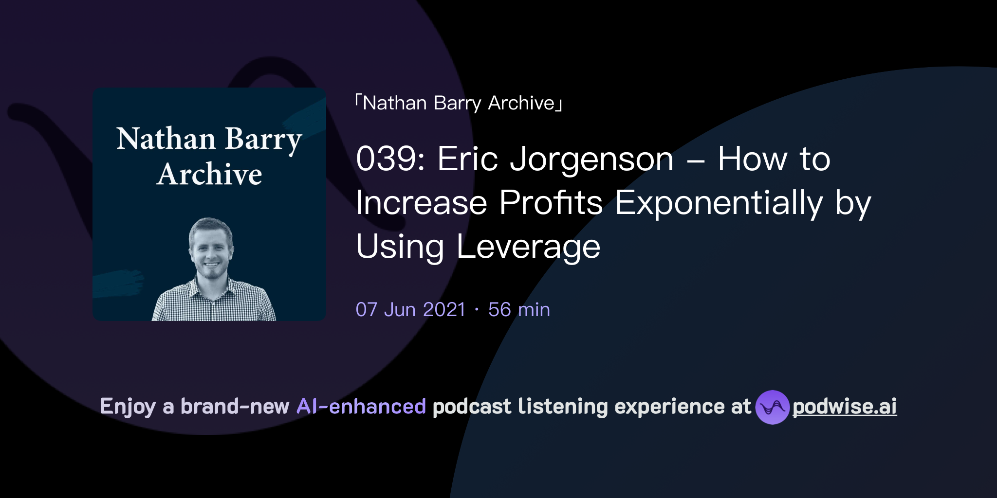 039: Eric Jorgenson - How to Increase Profits Exponentially by Using ...