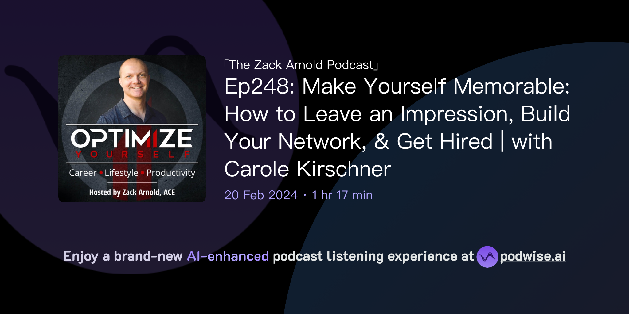 Ep248: Make Yourself Memorable: How to Leave an Impression, Build Your ...