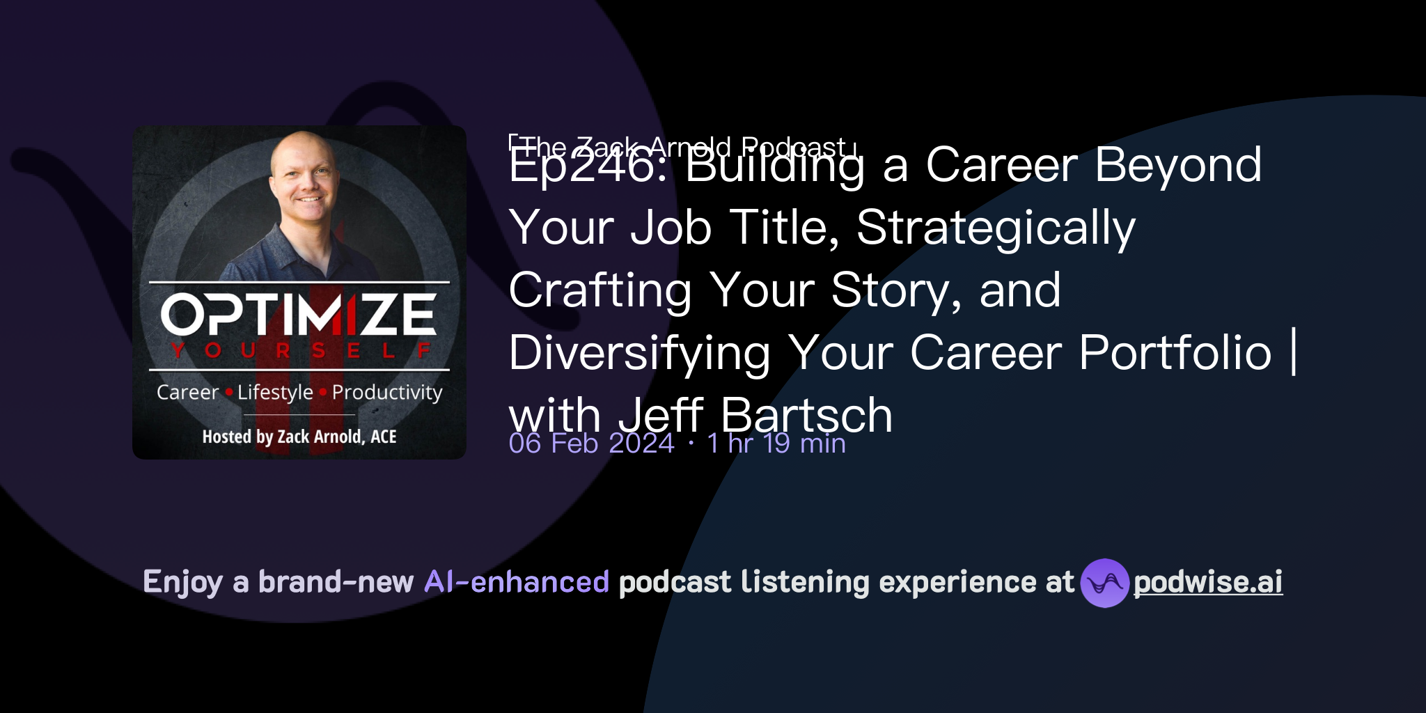Ep246: Building a Career Beyond Your Job Title, Strategically Crafting ...