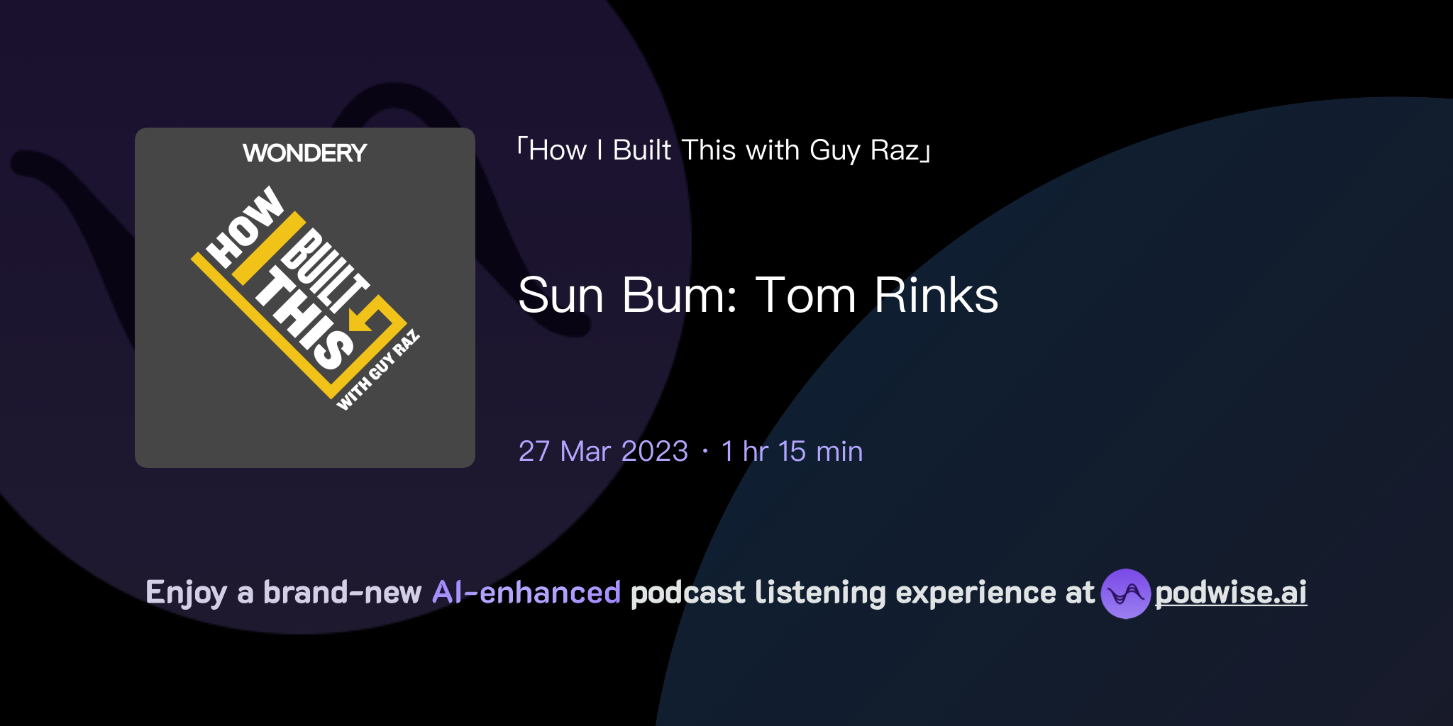 Tom Rinks Sun Bum
