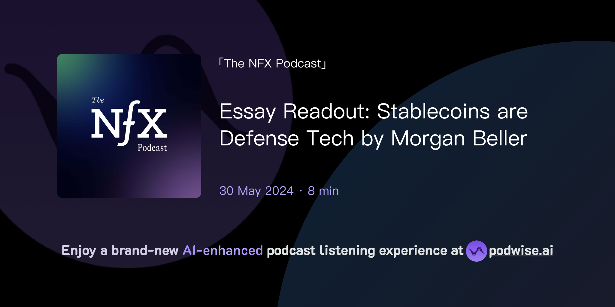 Essay Readout: Stablecoins are Defense Tech by Morgan Beller | The NFX ...