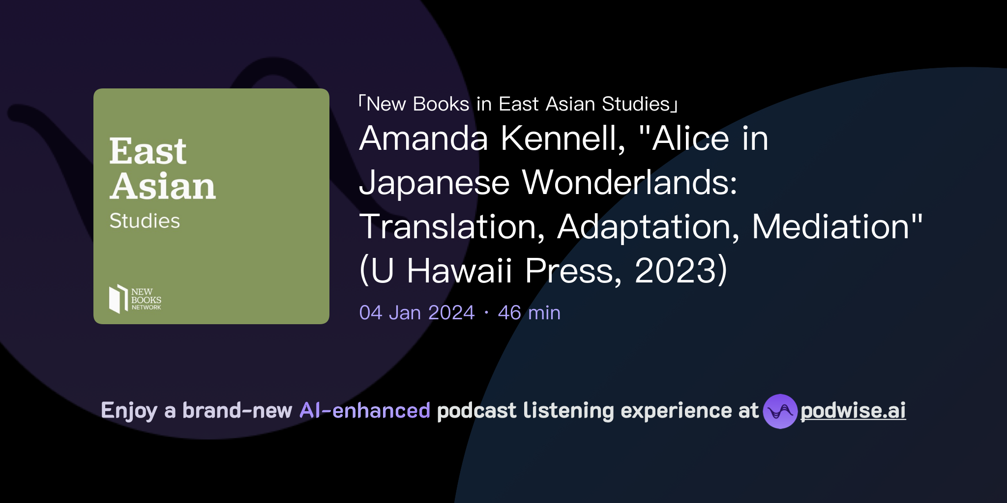 Amanda Kennell, "Alice in Japanese Wonderlands: Translation, Adaptation, Mediation" (U Hawaii ...