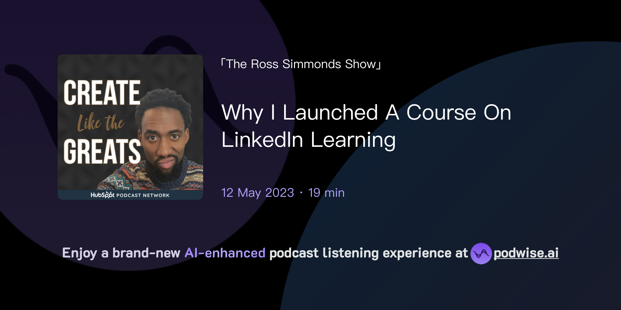 Why I Launched A Course On LinkedIn Learning | The Ross Simmonds Show ...