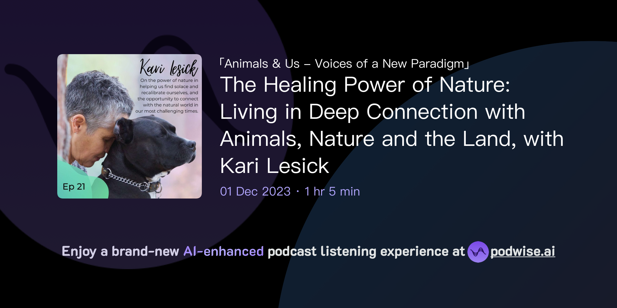 The Healing Power of Nature: Living in Deep Connection with Animals ...