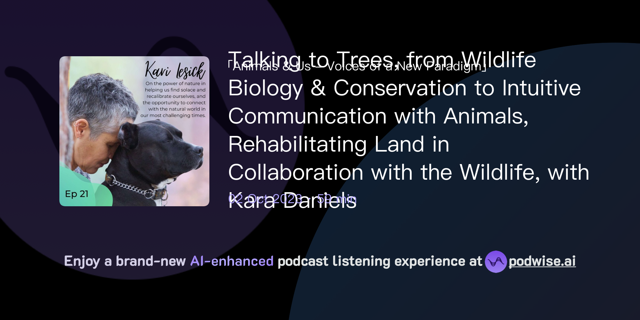 Talking to Trees, from Wildlife Biology & Conservation to Intuitive ...