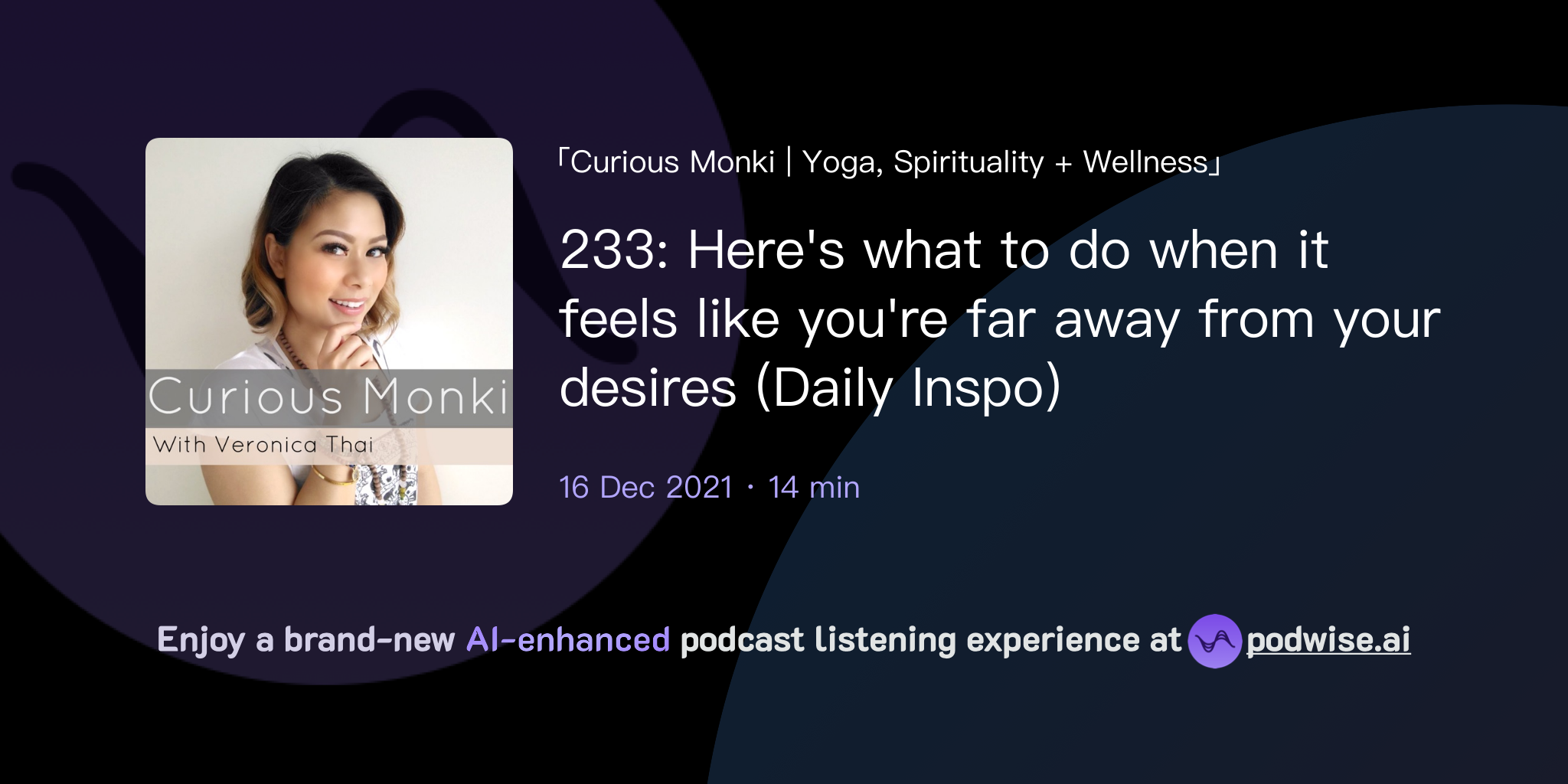 233: Here's what to do when it feels like you're far away from your desires (Daily Inspo ...