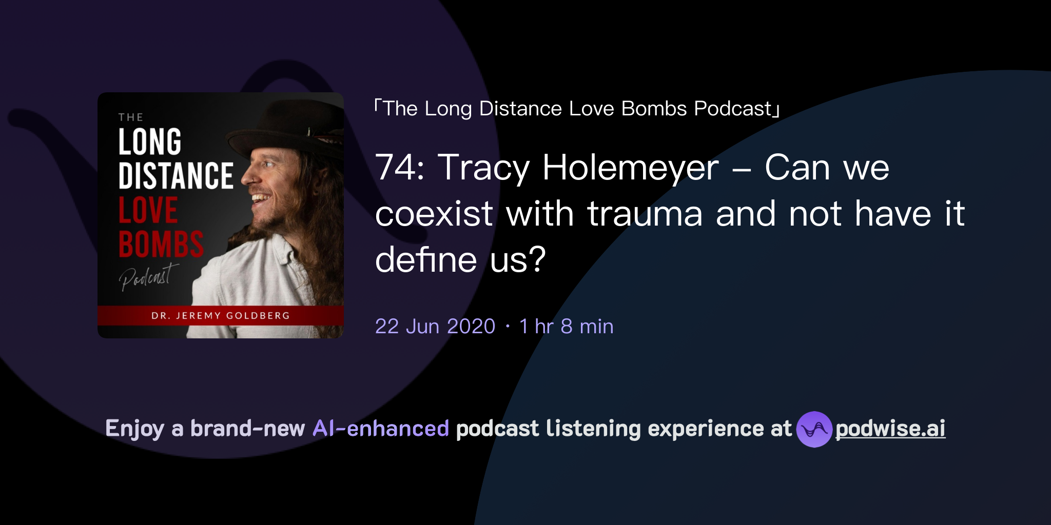 74: Tracy Holemeyer - Can we coexist with trauma and not have it define ...