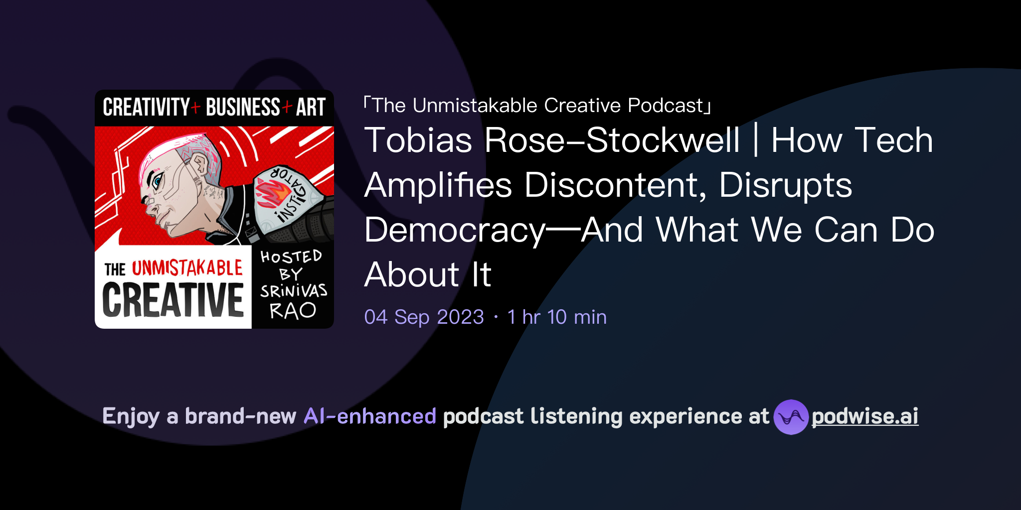 Tobias Rose-Stockwell | How Tech Amplifies Discontent, Disrupts ...