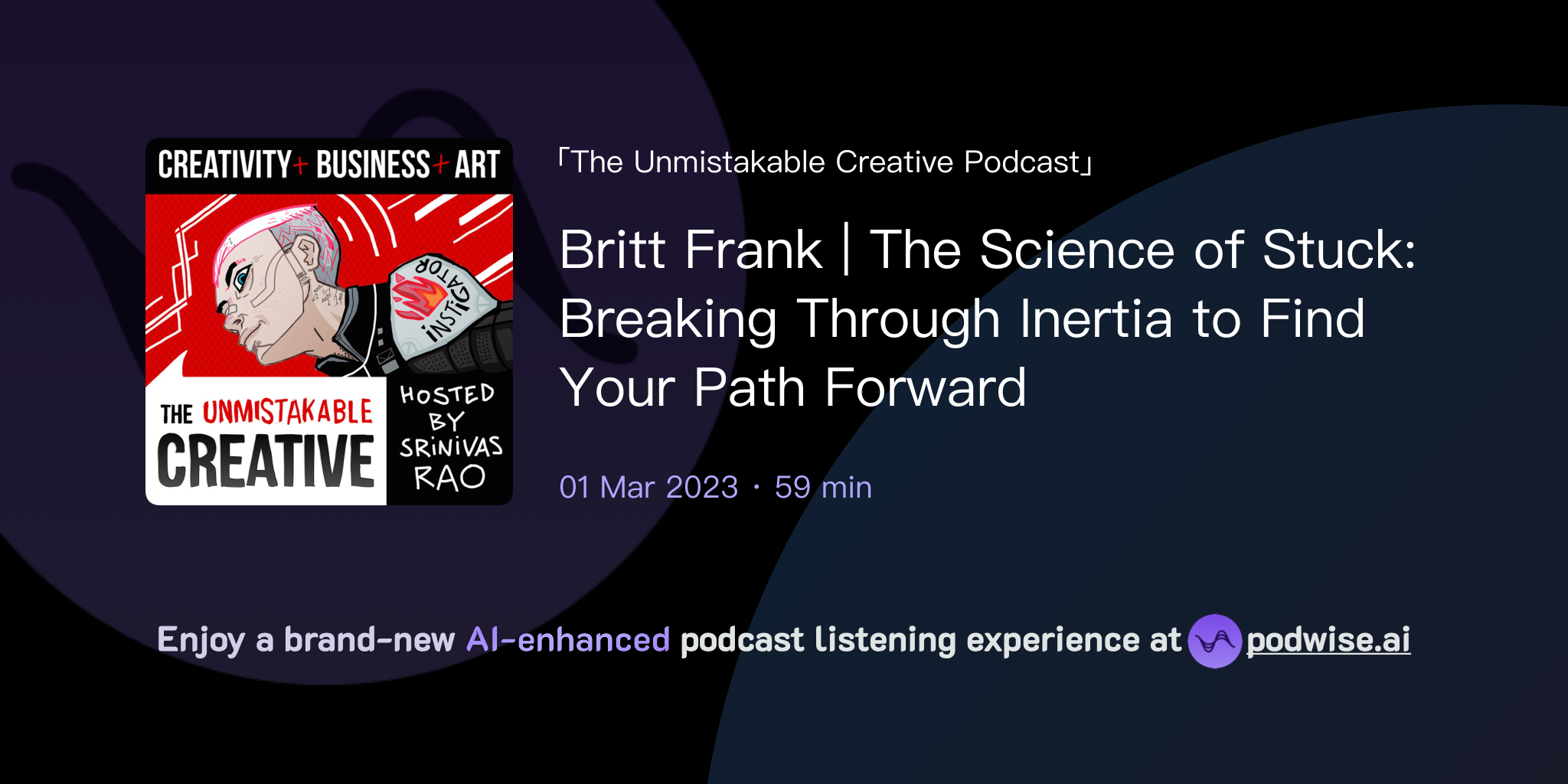 Britt Frank | The Science of Stuck: Breaking Through Inertia to Find ...