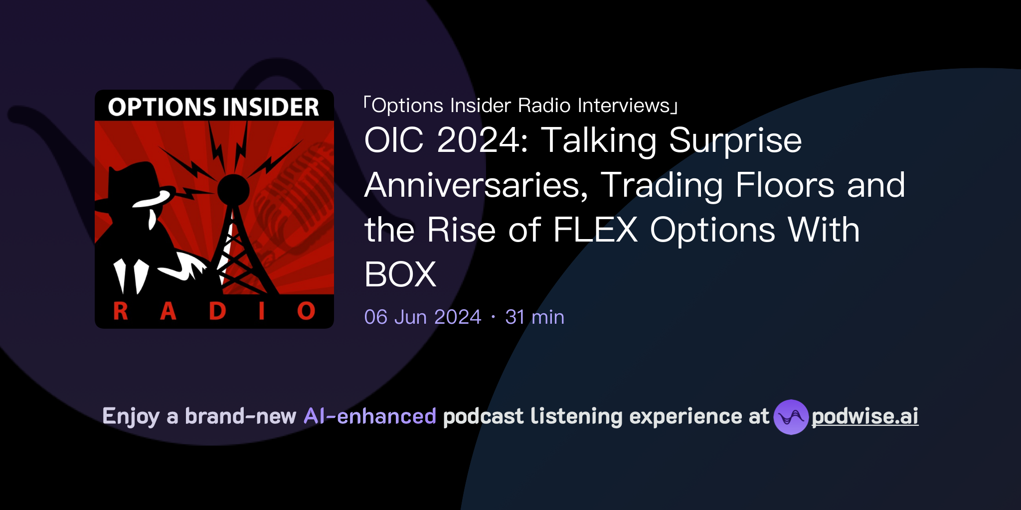 OIC 2024: Talking Surprise Anniversaries, Trading Floors and the Rise of FLEX Options With BOX ...