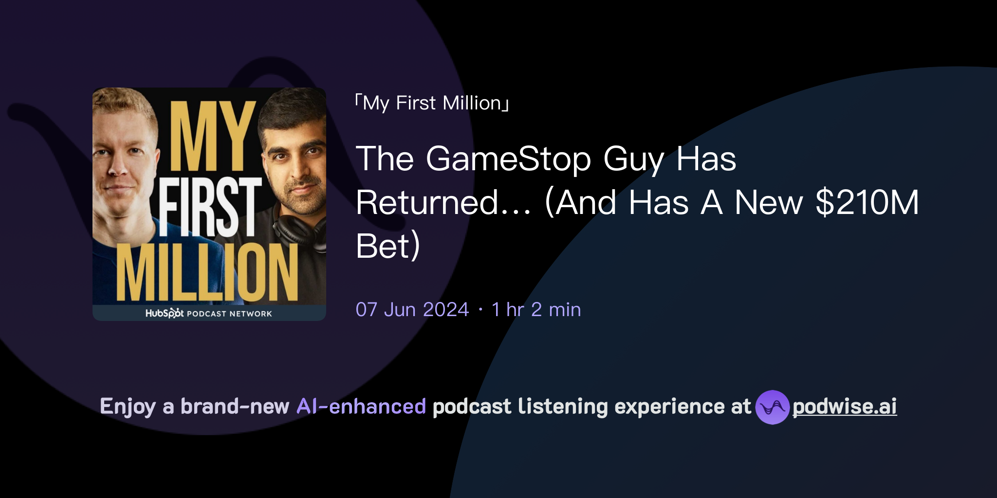 The GameStop Guy Has Returned… (And Has A New $210M Bet) | My First ...