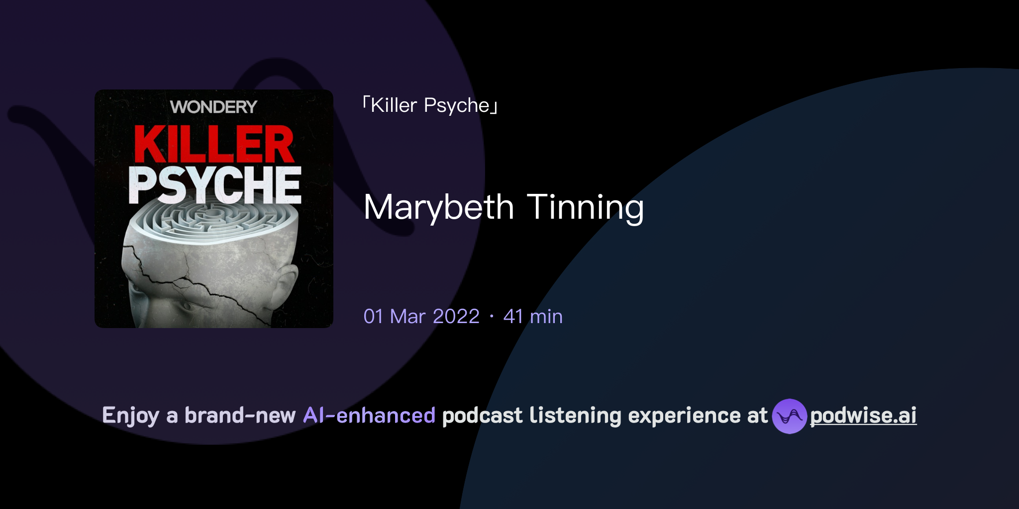 Marybeth Tinning | Killer Psyche | Podwise